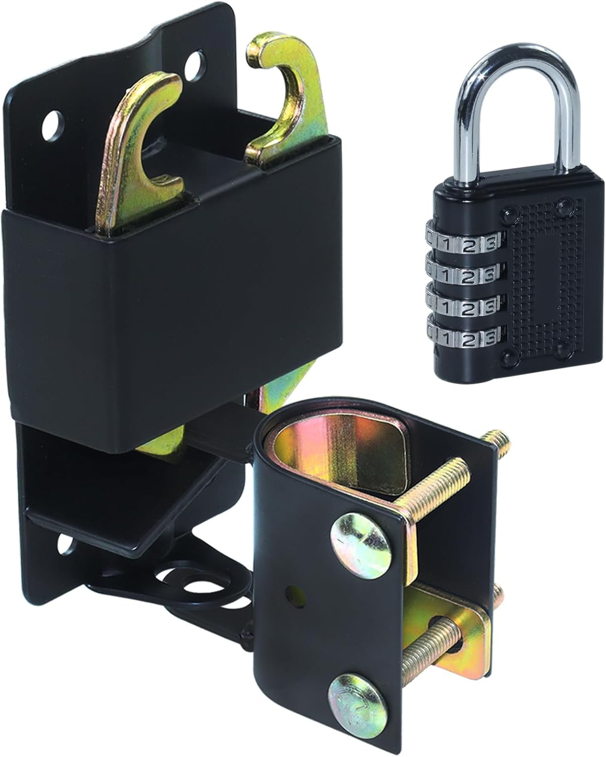 Wellsay S16100700 Two Way Lockable Gate Latch with Black 4-Digit ...