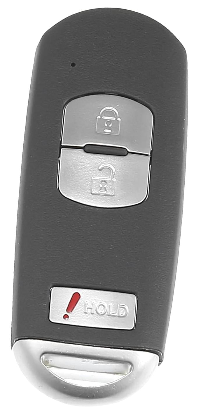 Wellsay SKE13D-01 Replacement Shell for Car Key Fob, 3-Button Remote Control Case, with 3 6 MX5 ...