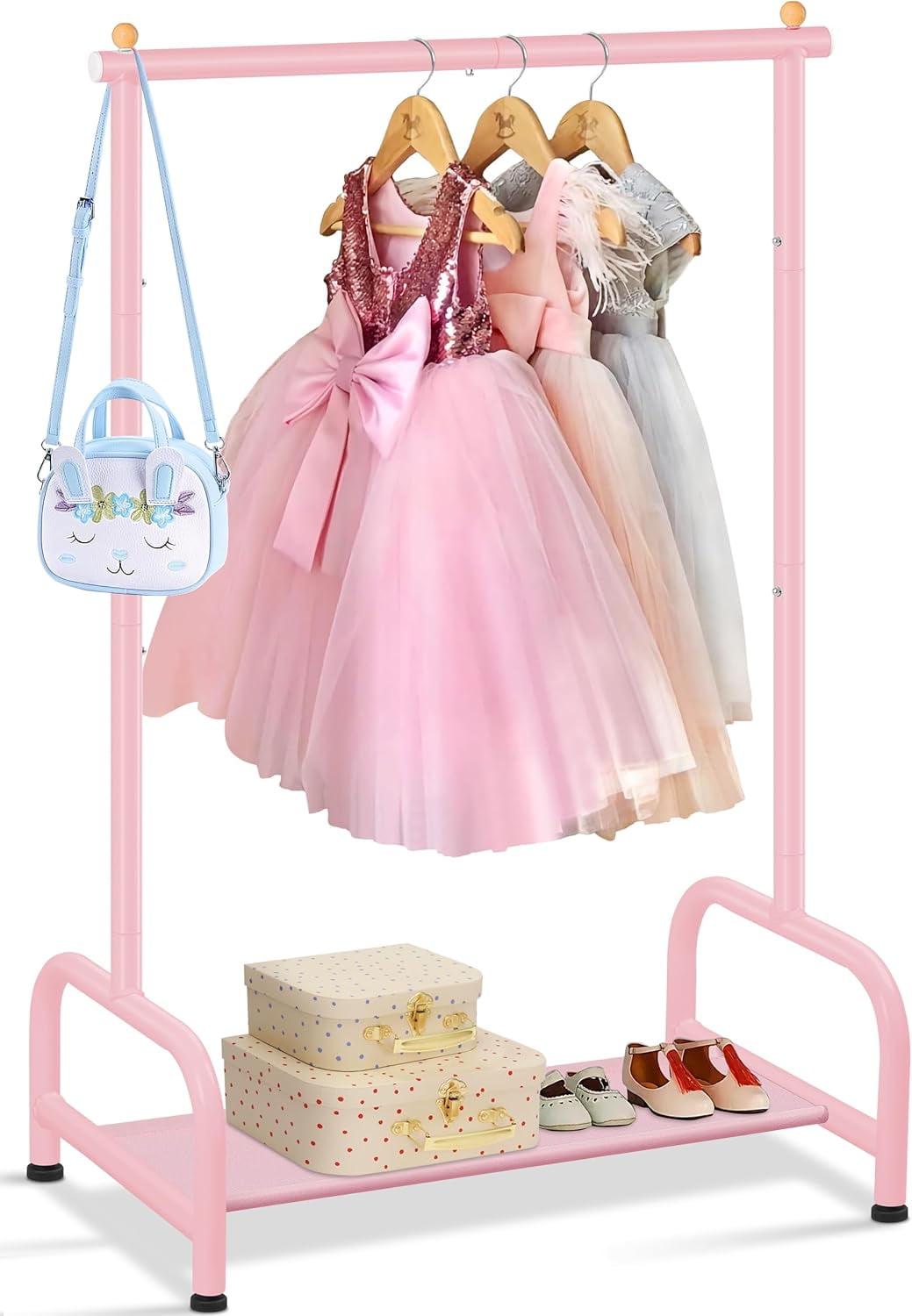 Wellsay SPING LAMB Kids Clothing Rack, Small Baby Clothes Rack with Bm ...