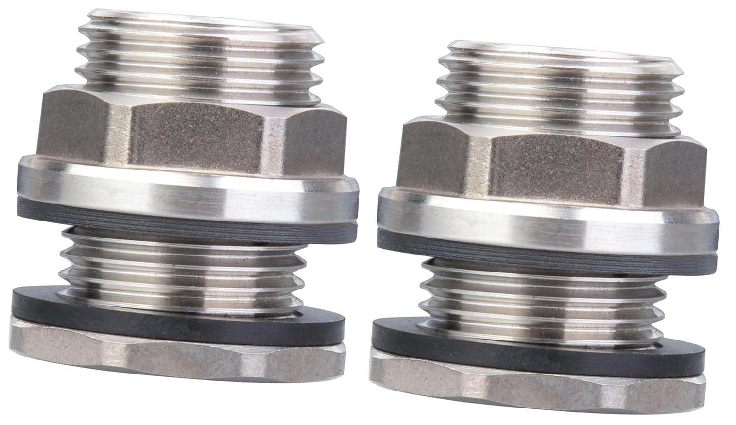 Wellsay SSBF020 304 Stainless Steel Bulkhead Fitting for Tanks ...