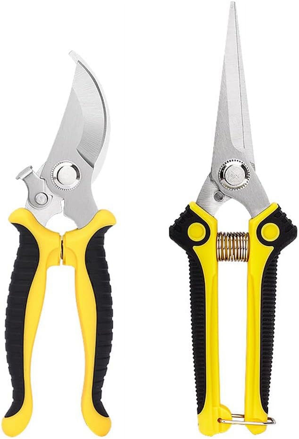 Wellsay SZHDX Garden Shears Set - 2pcs Mini Precision Garden Pruners ...