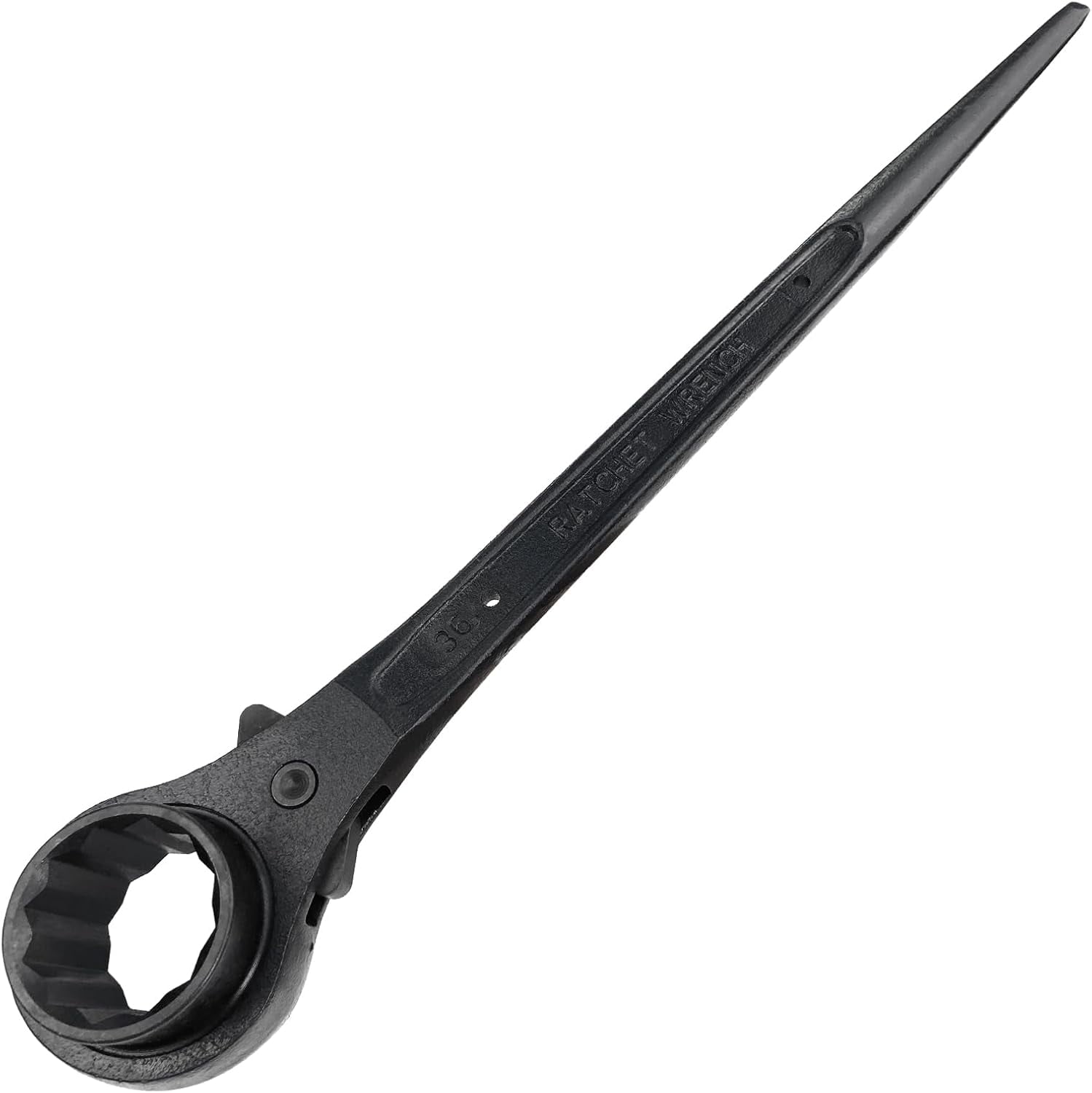 Wellsay Scaffold Podger Ratchet Wrench,One Side Socket Wrench,Quick Release Spud Wrench,1 3/7 ...