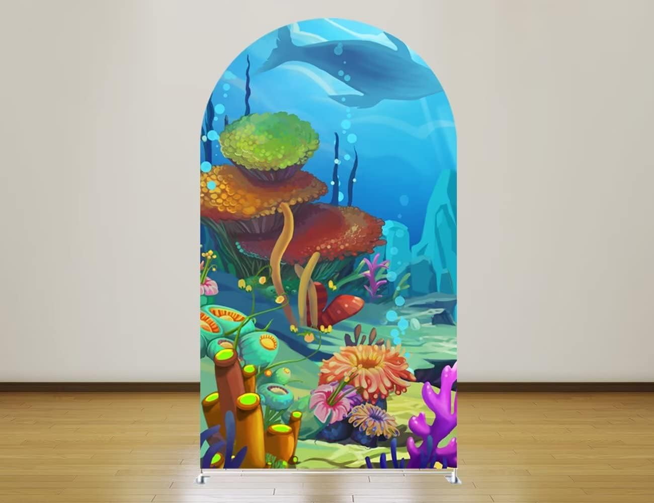 Wellsay Under The Sea Arch Backdrop Cover Underwater Party ara ...
