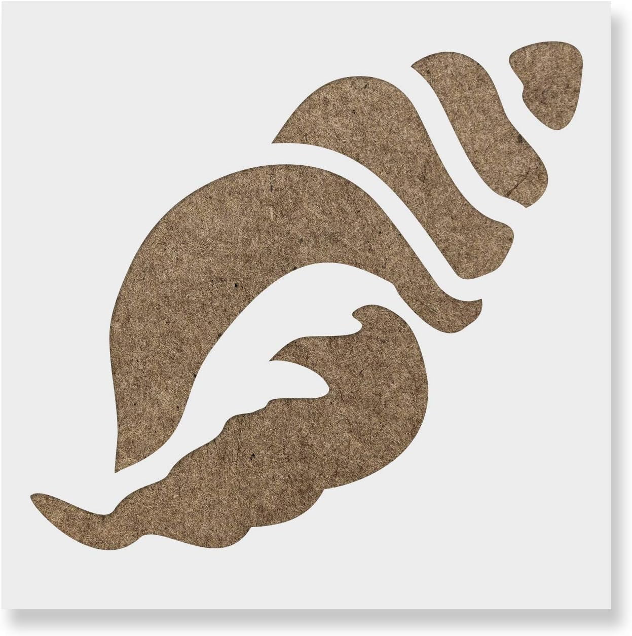 Wellsay Seashell Stencil - Shells Stencil, Summer Stencil, Shell ...