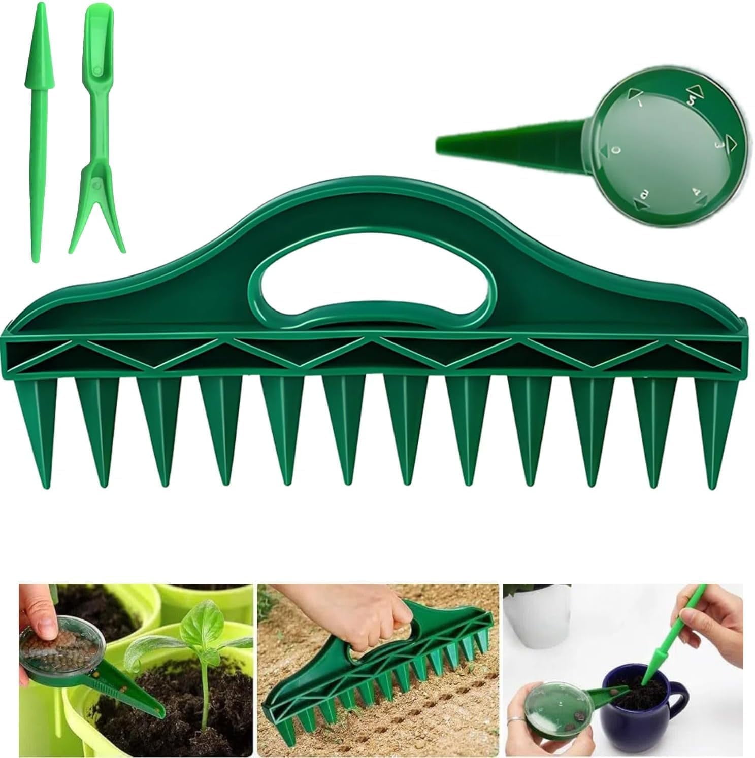 Wellsay Seed Planter Tool, 2025 New Sowing Seeds Dispenser Set, Seed ...