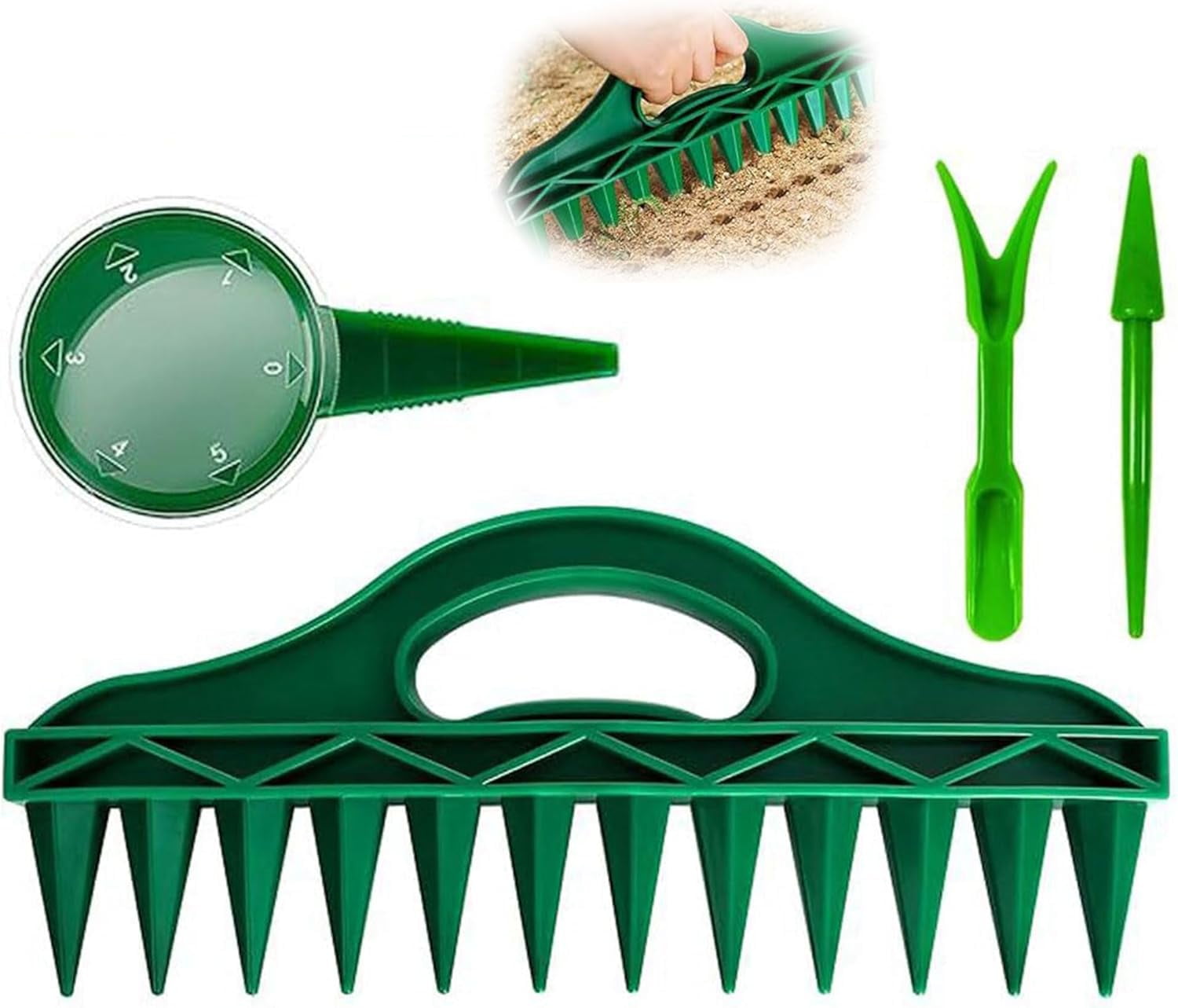 Wellsay Seed Spreader, 2025 New Sowing Seeds Dispenser Set, Mini Seed ...