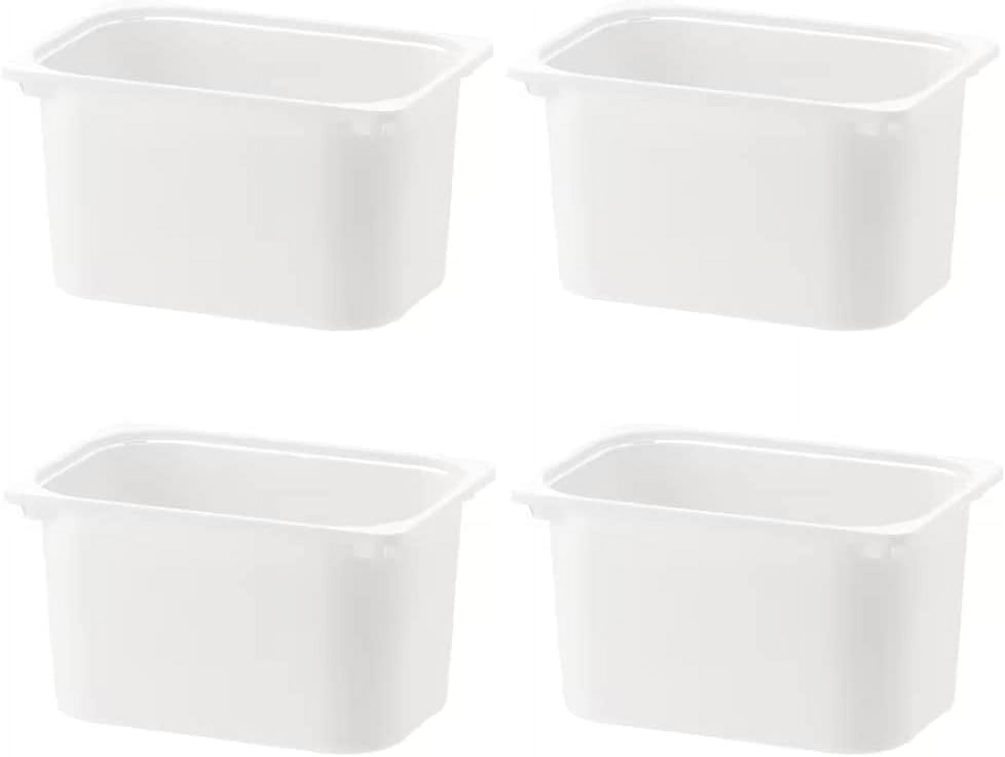 Wellsay Set Of 4 TROFAST ldren Storage Box White 16 ½x11 ¾x9 Stackable ...