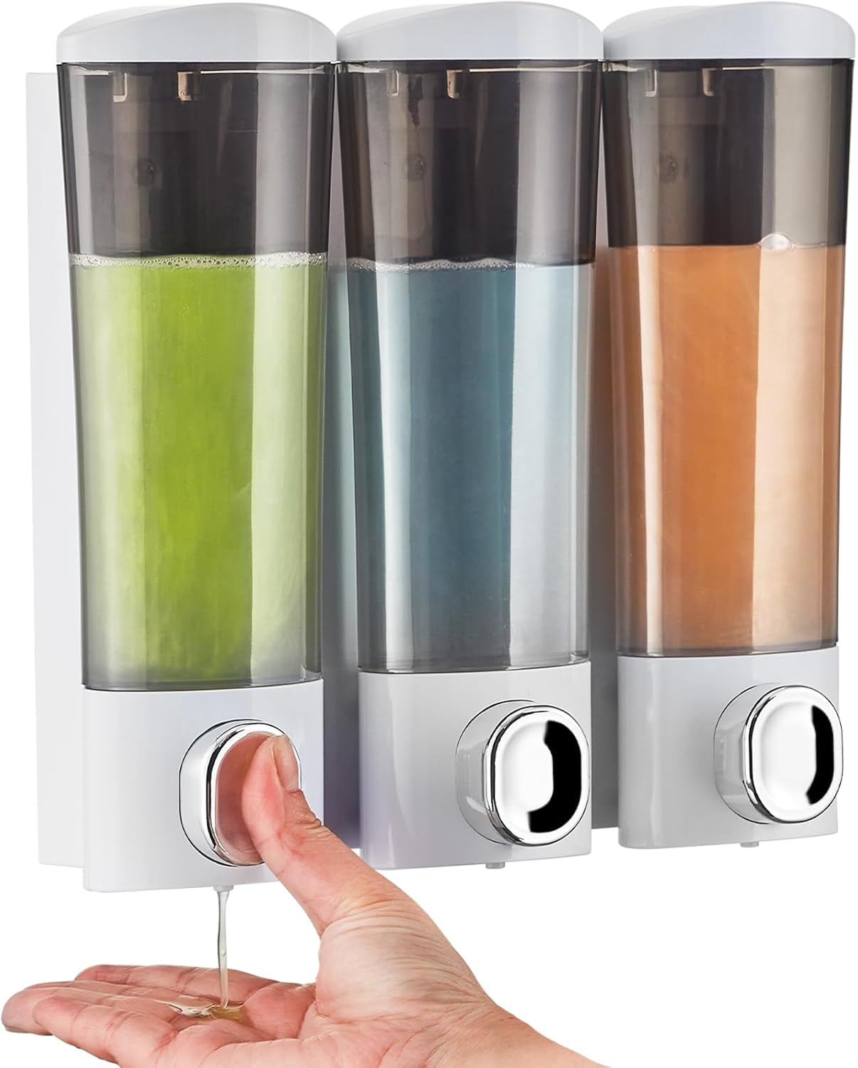 Wellsay Shampoo and Conditioner Dispenser, Shower Dispenser Wall ...