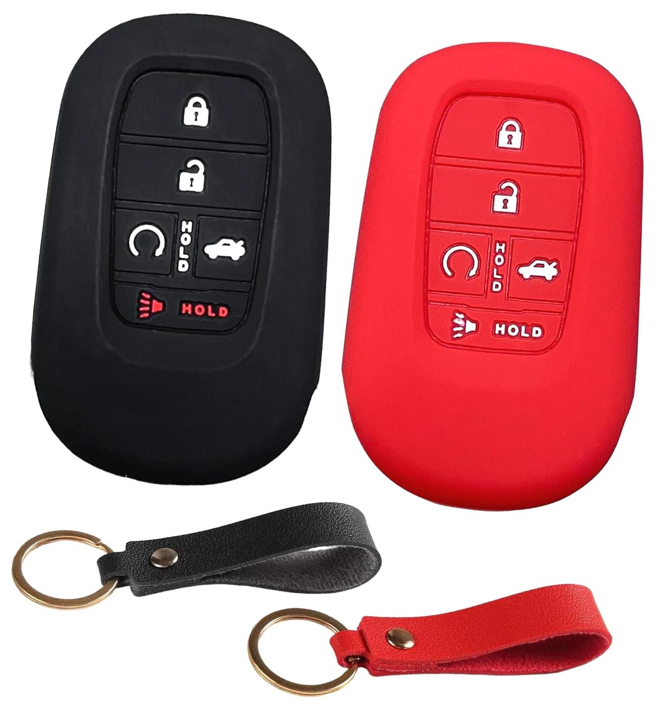 Wellsay Silicone Rubber Key Fob Cover, 5-Button Keyless Entry Remote ...