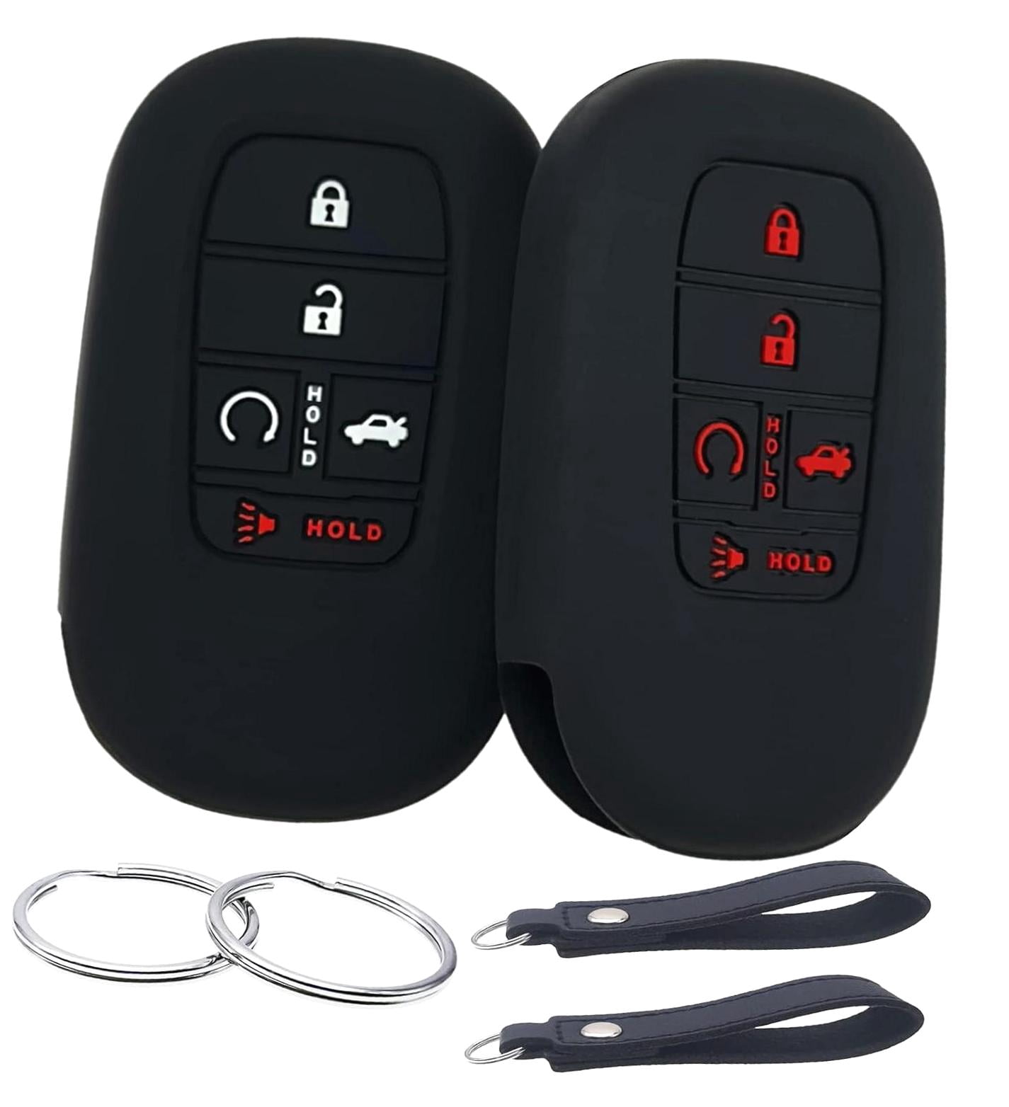 Wellsay Silicone Rubber Key Fob Cover (5 Buttons) for 2022-2025 Accord ...