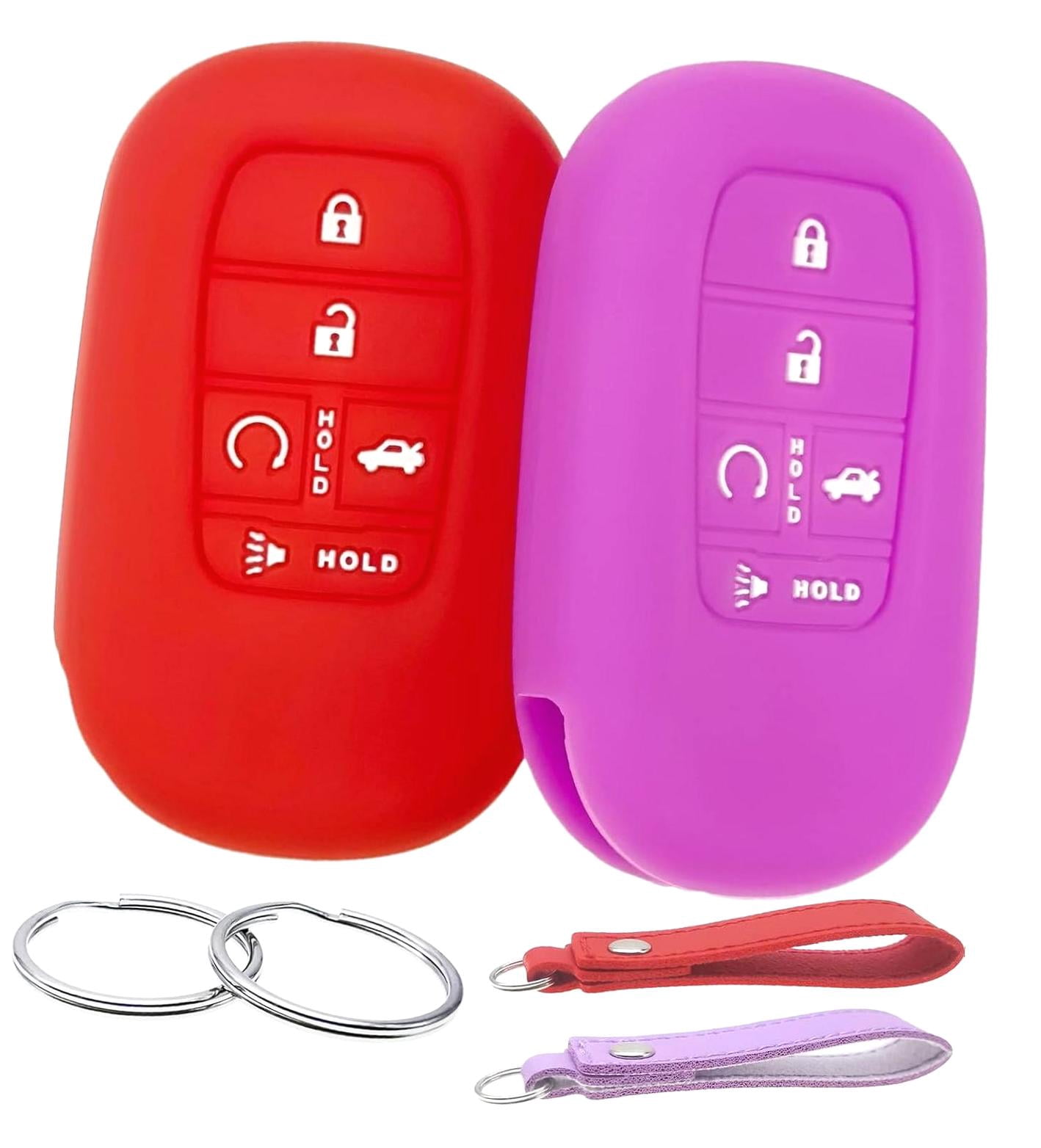 Wellsay Silicone Rubber Key Fob Cover (5 Buttons) for 2022-2025 Accord ...