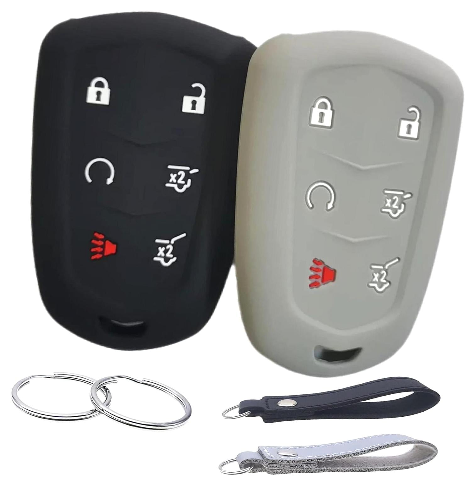 Wellsay Silicone Rubber Key Fob Cover for (6 Buttons) 2015-2020 ...