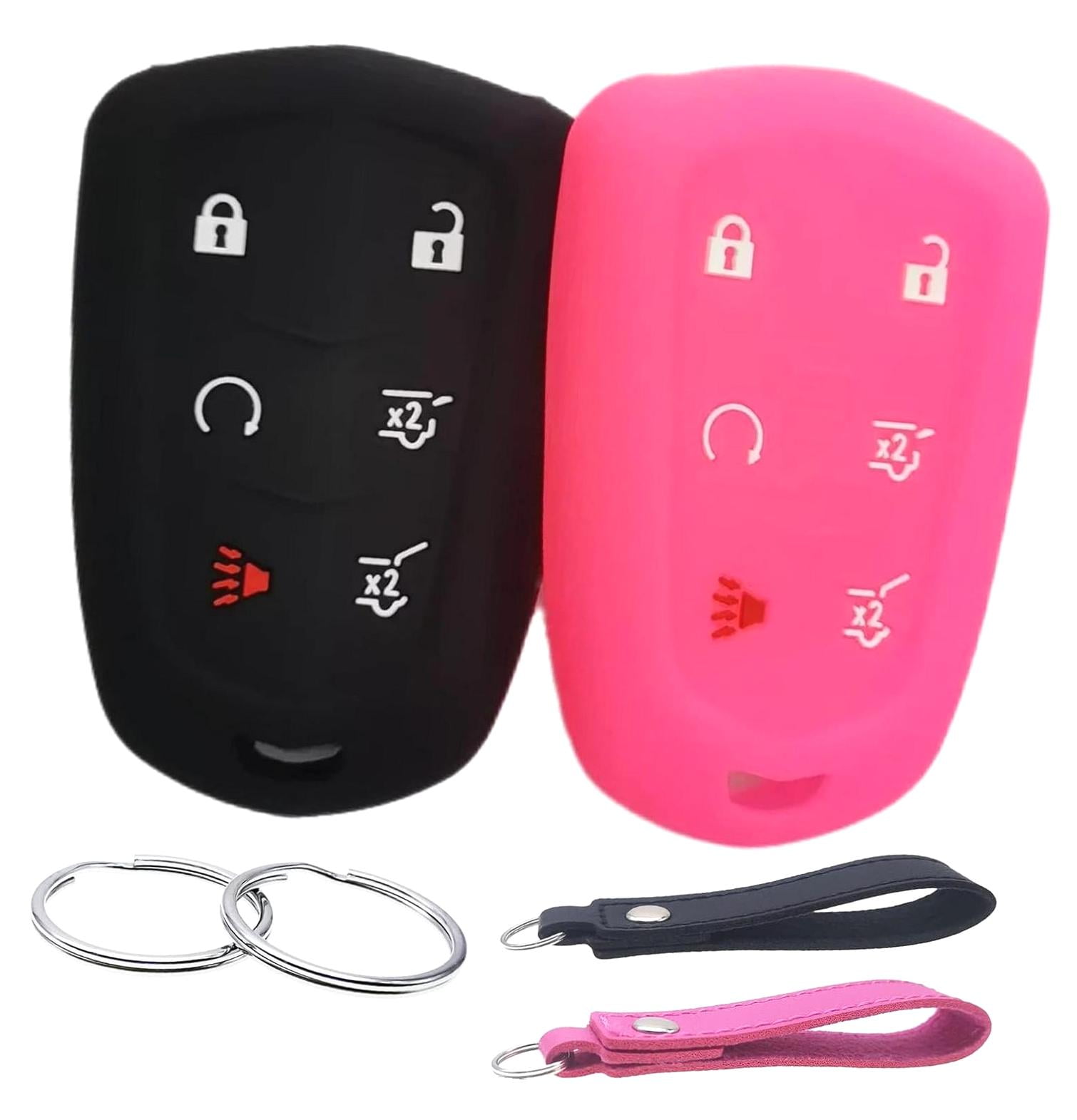 Wellsay Silicone Rubber Key Fob Cover for (6 Buttons) 2015-2020 ...