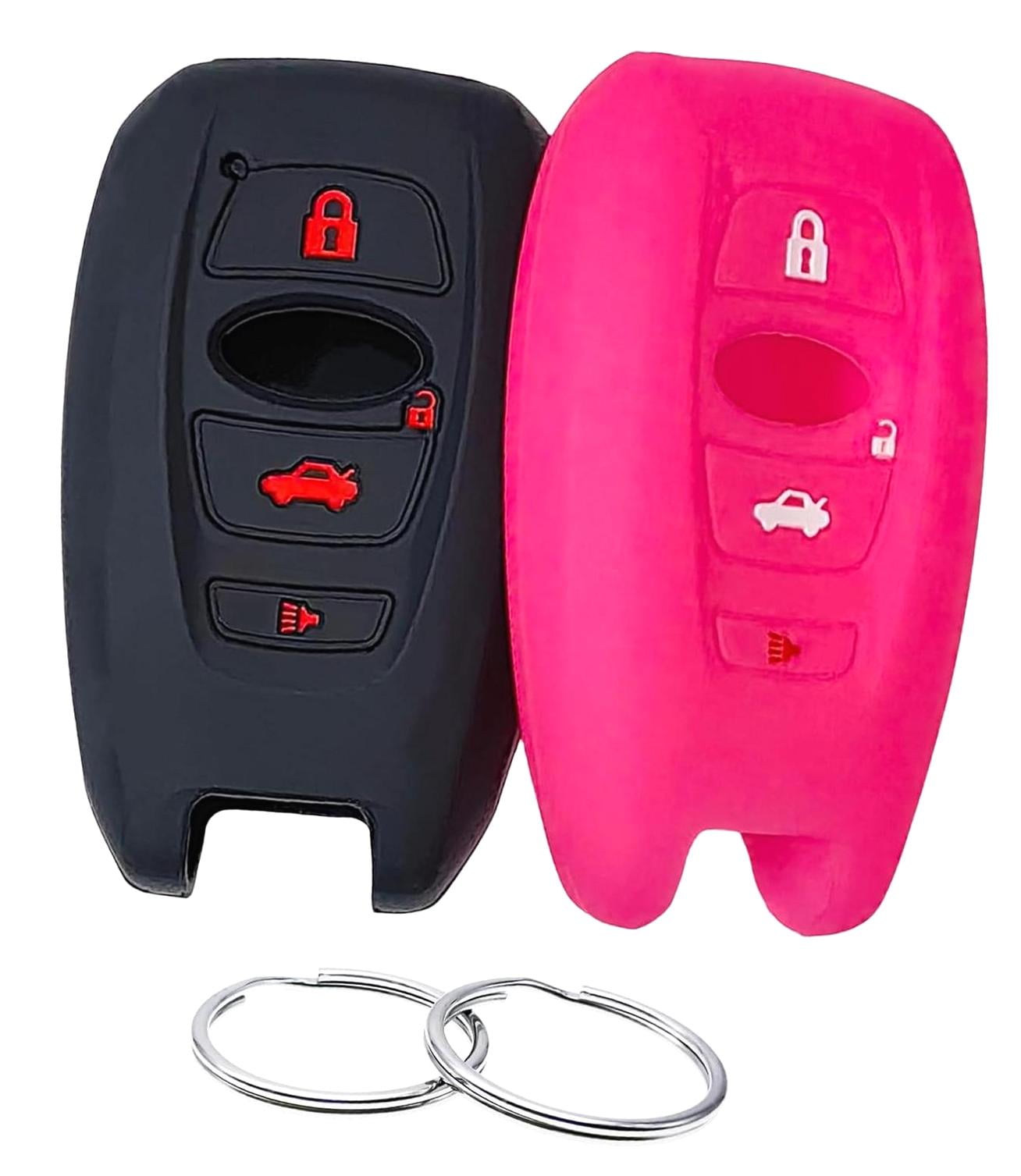 Wellsay Silicone Rubber Key Fob Cover for Ascent BRZ Crosstrek Forester ...