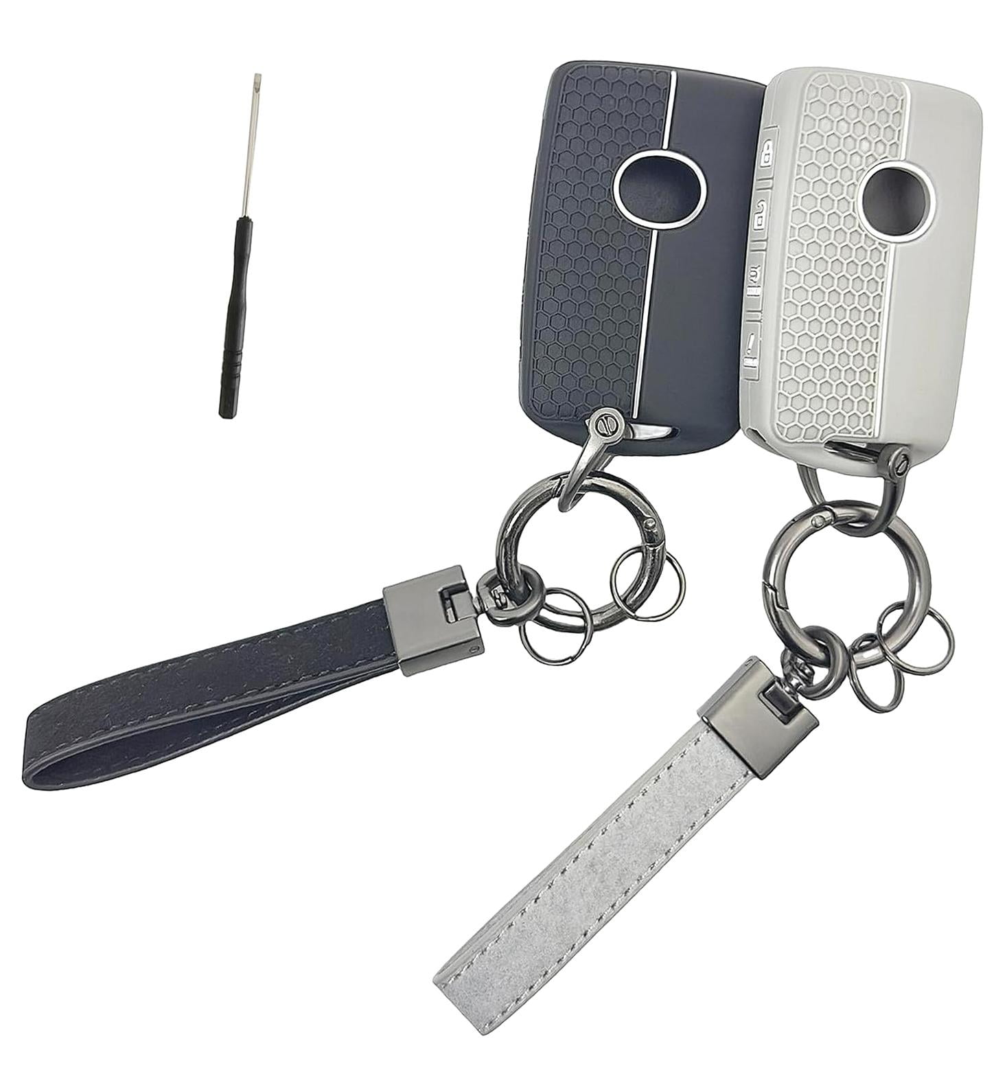 Wellsay Silicone Rubber Key Fob Cover with 3 6 CX-30 CX-5 CX-9 CX-50 ...