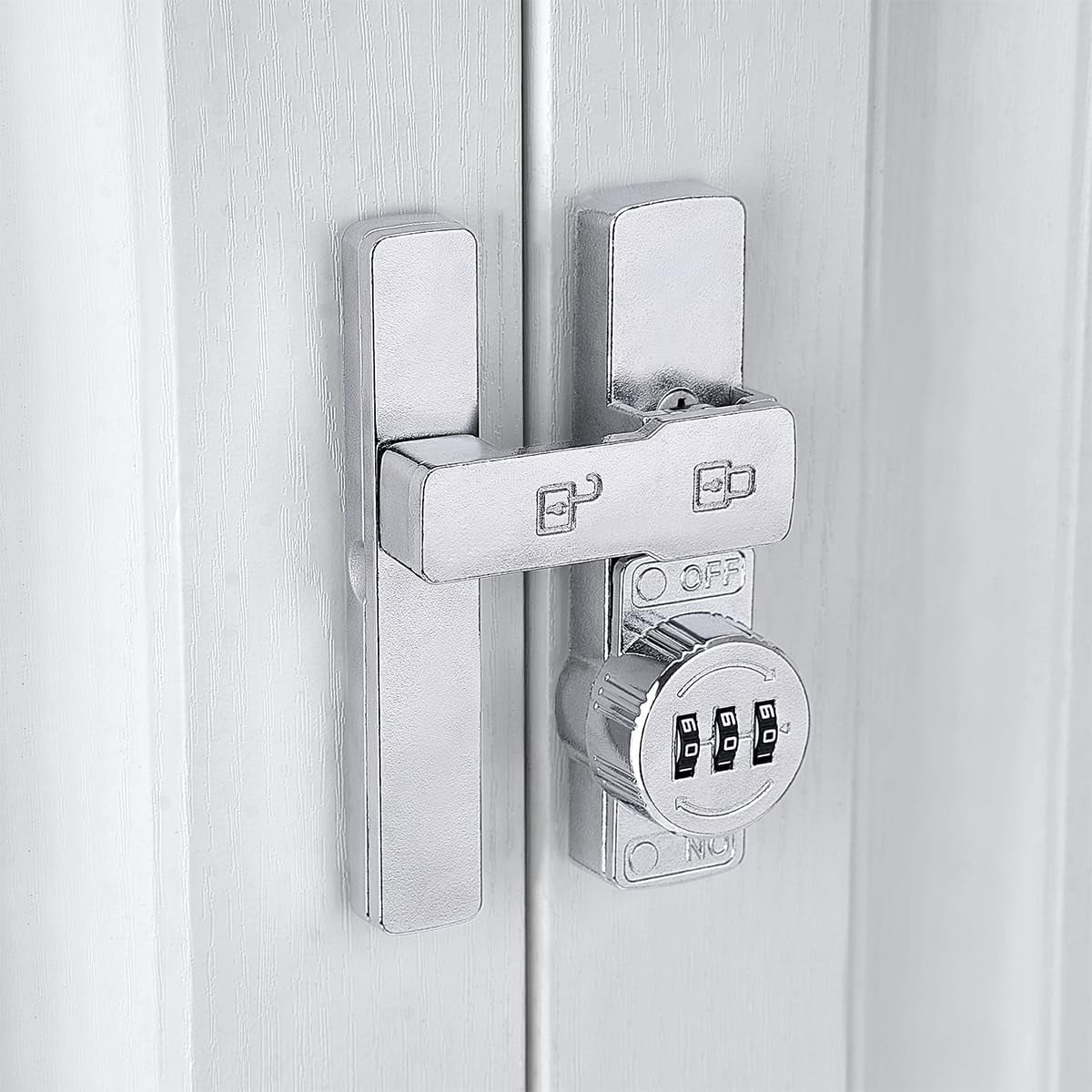 Wellsay Silvery 180 D Barn Door Lock,Mechanical Password Lock,Flip ...