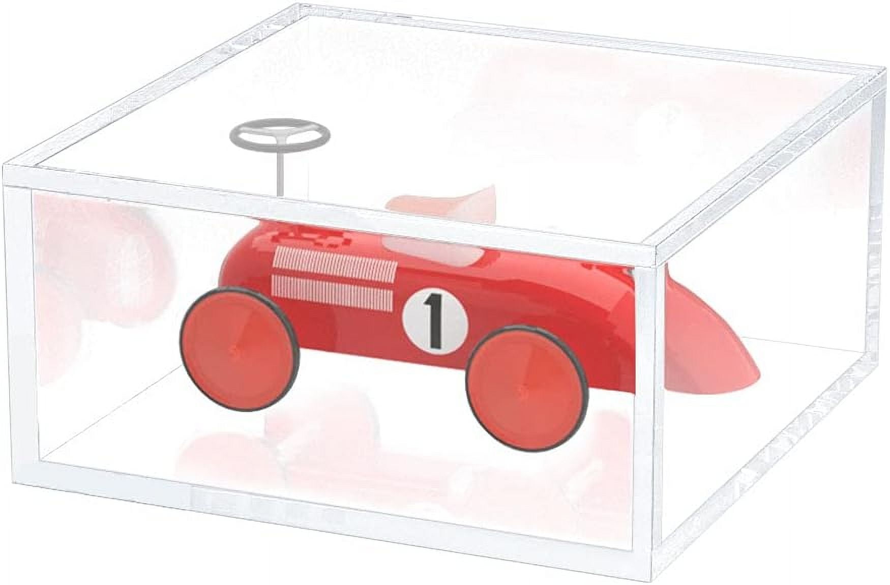 Wellsay Small Acrylic Box with Lid, Clear Cube Display Case, Multi-pose ...