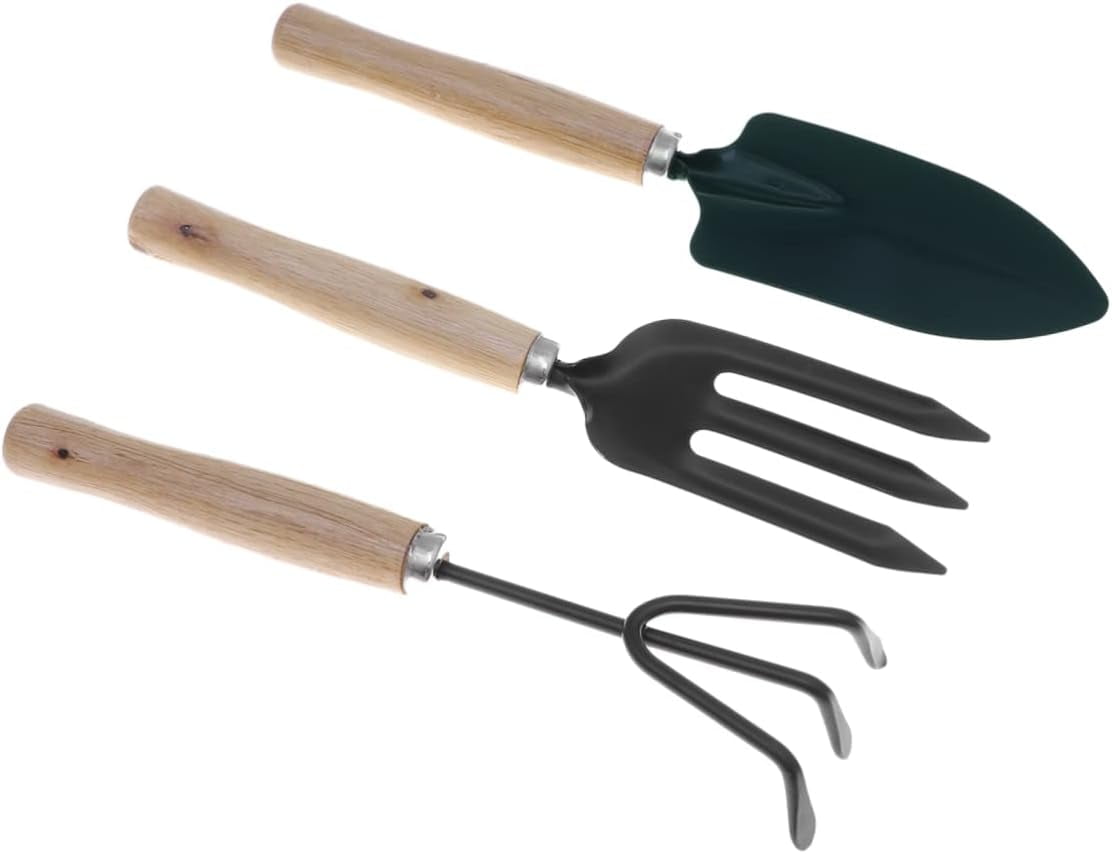 Wellsay Small Garden Tool Set 3pcs Mini Gardening Tools Shovel Rake ...