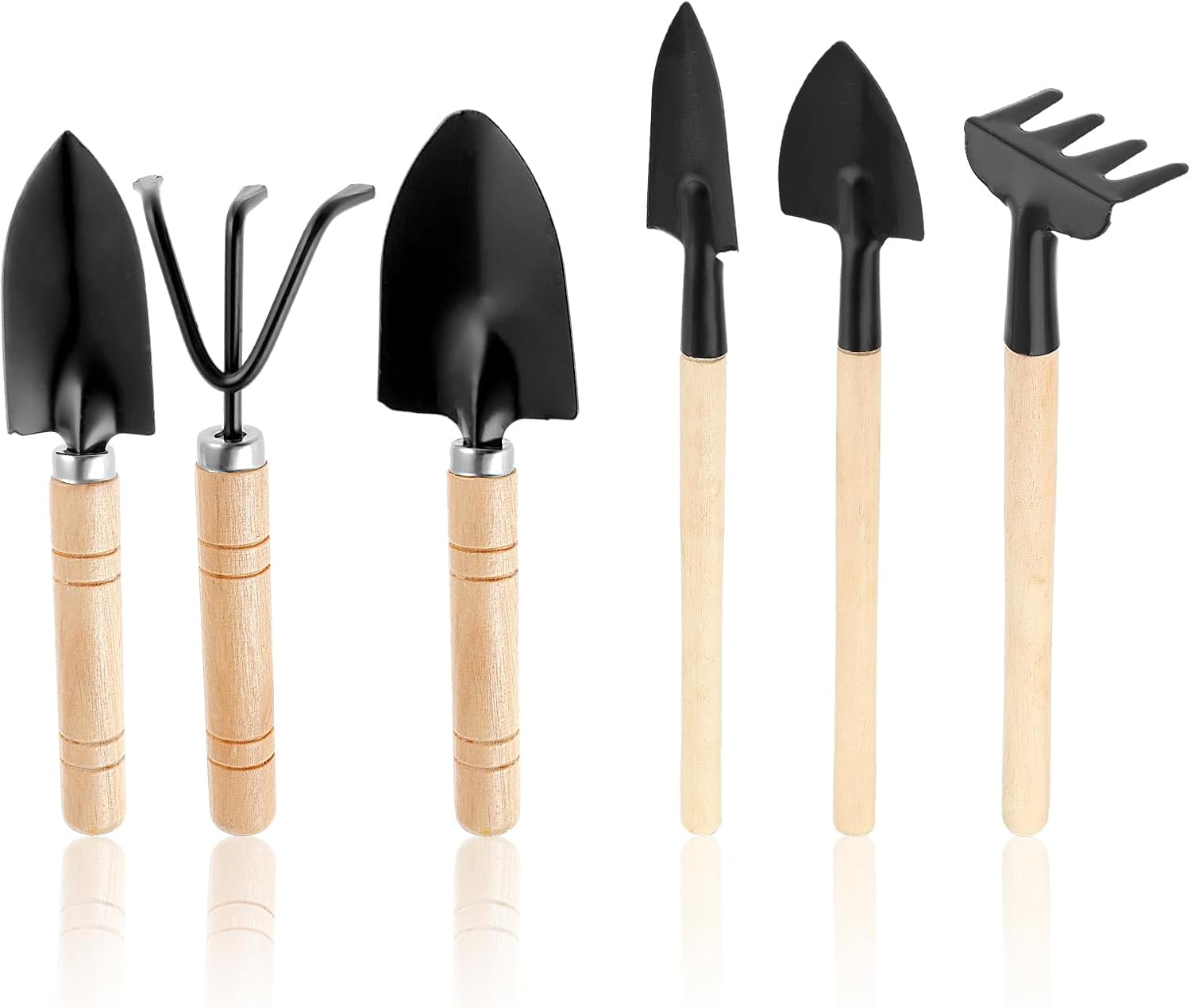 Wellsay Small Garden Tools 6 Pcs Miniature Shovel Set Cute Gardening ...