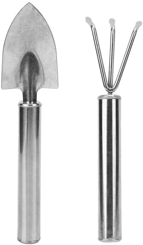 Wellsay Small Shovel Small Rake Set Stainless Steel Small Garden Shovel ...