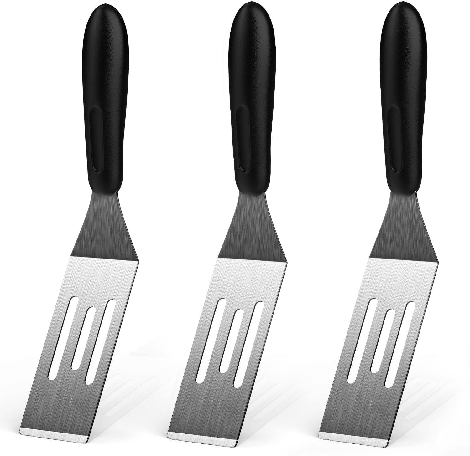 Wellsay Small Spatula 3 Pieces, Metal Spatulas for Kitchen Use ...