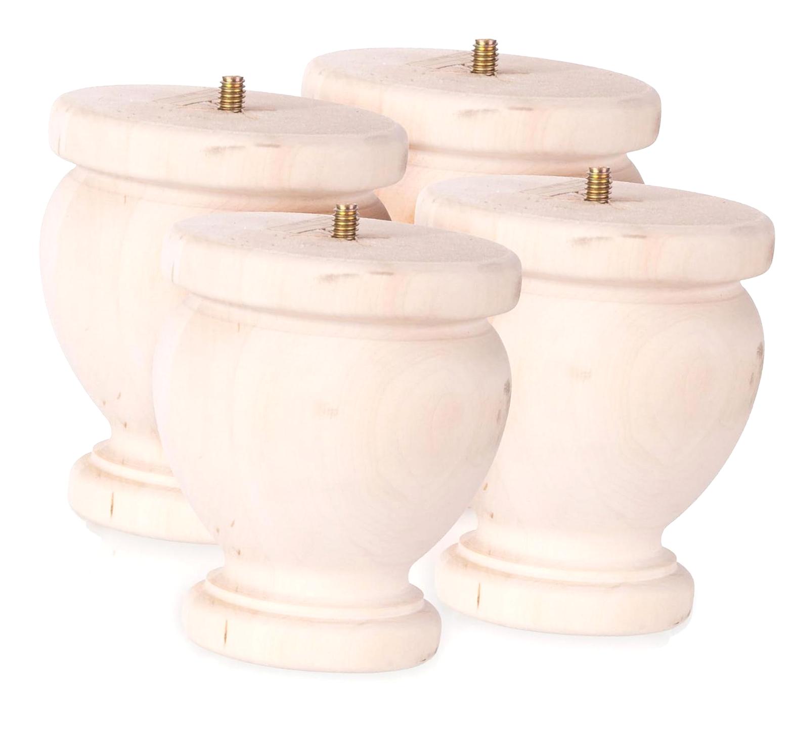 Wellsay Sofa Supports (4 Pieces, Lily Design) | 4" Quick Mount Premium ...