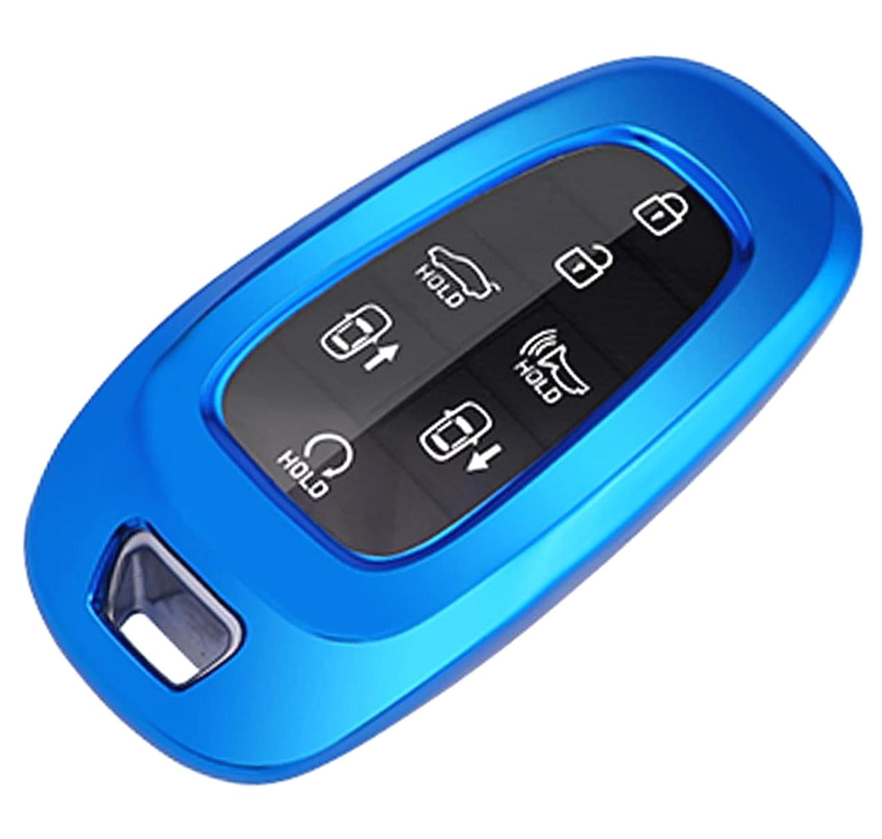 Wellsay Soft TPU Key Fob Cover for Sonata Santa Fe Tucson, Keyless ...