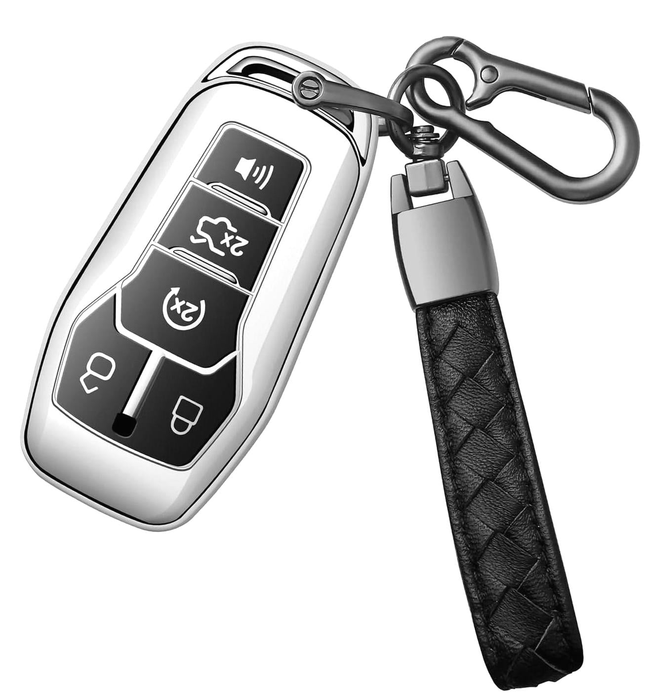 Wellsay Soft TPU Key Fob Cover with Keychain - Full Protection Case for ...