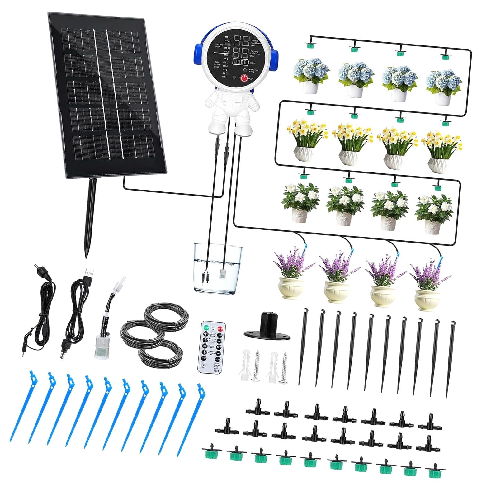 Wellsay Solar Automatic Drip Irrigation System, Drip Irrigation Kit ...