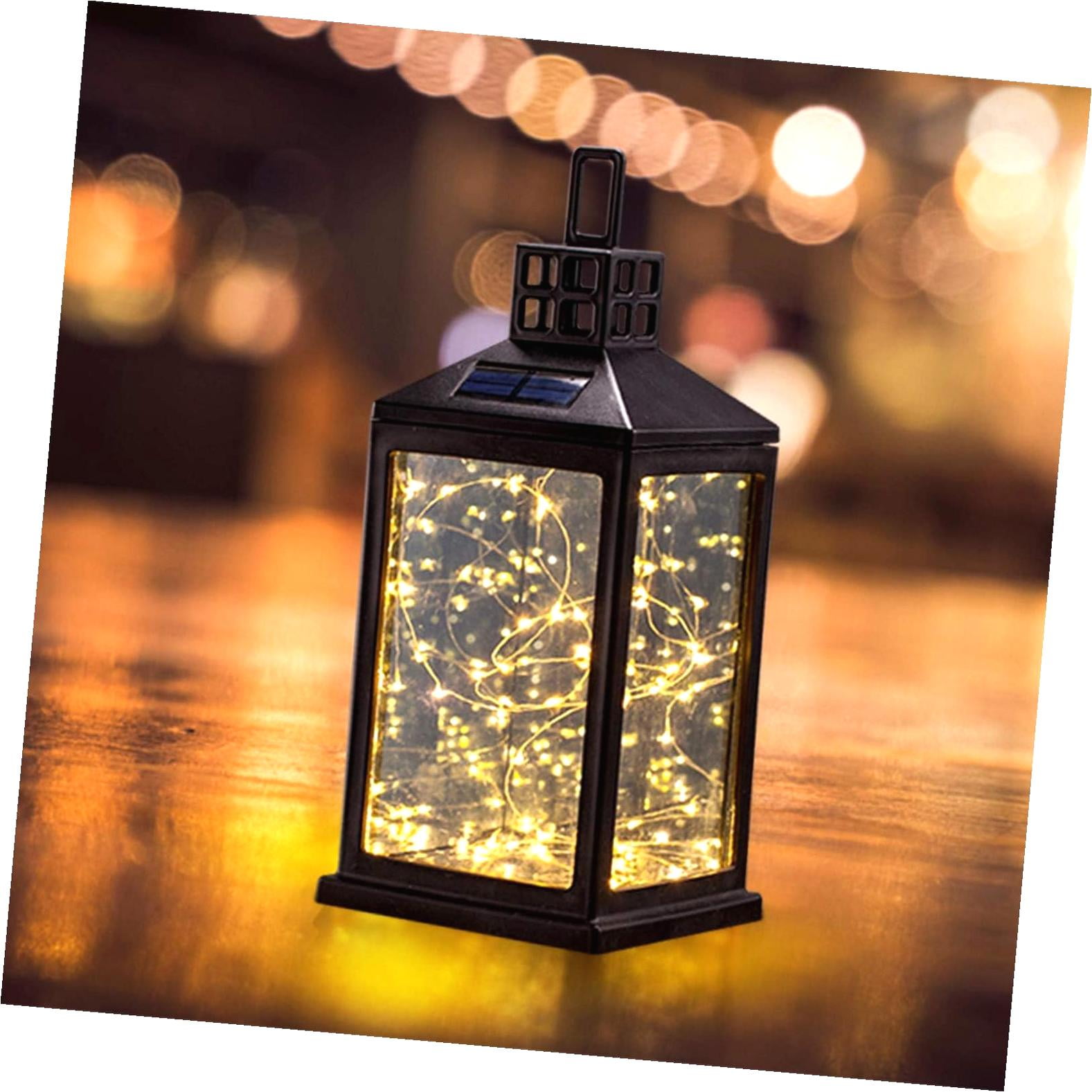 Wellsay Solar Lantern Lights, Featuring 40 Warm White LEDs for Garden ...