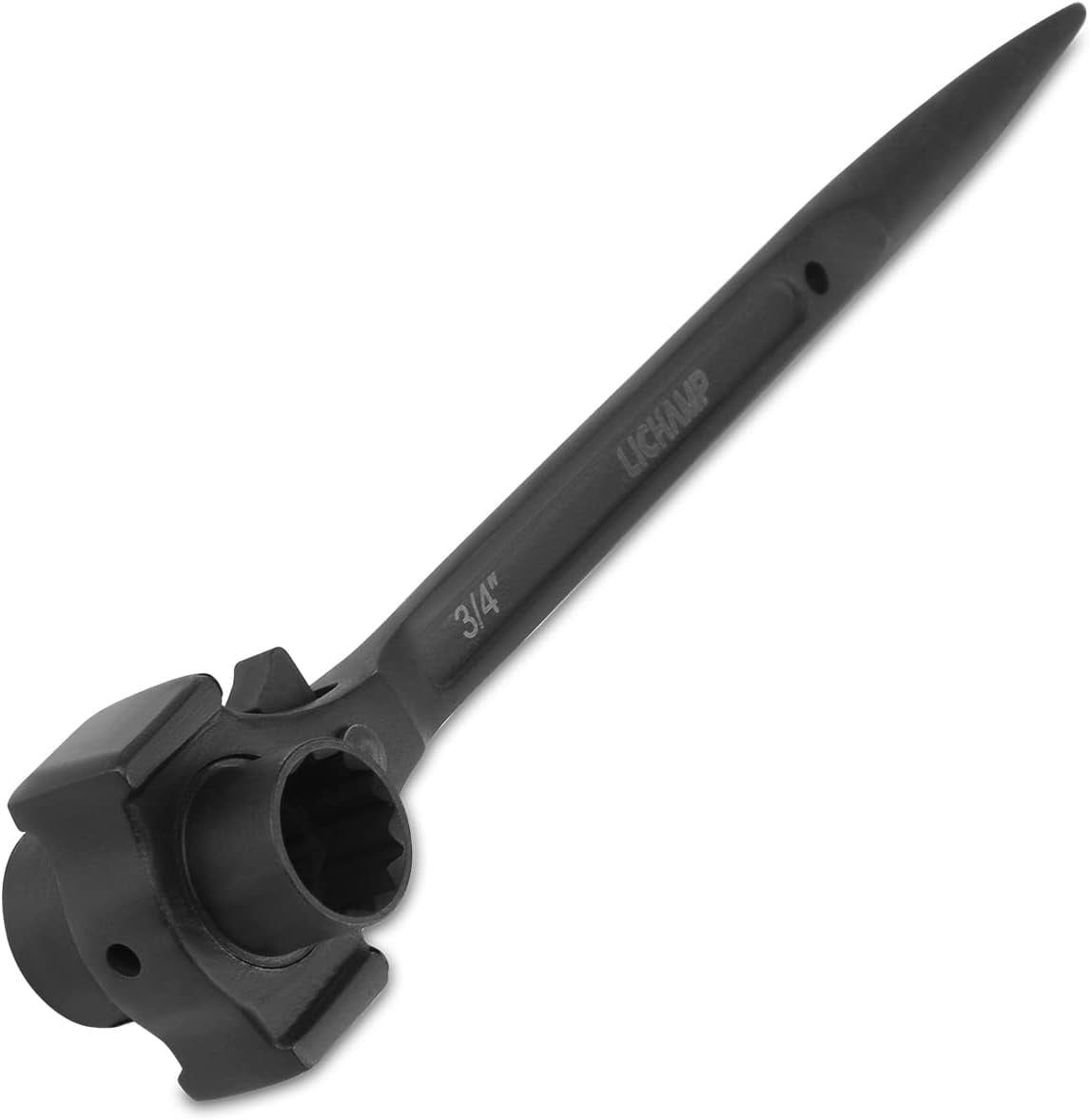 Wellsay Spud Ratchet Wrench with Hammer Head, 3/4" x 7/8" Dual End ...