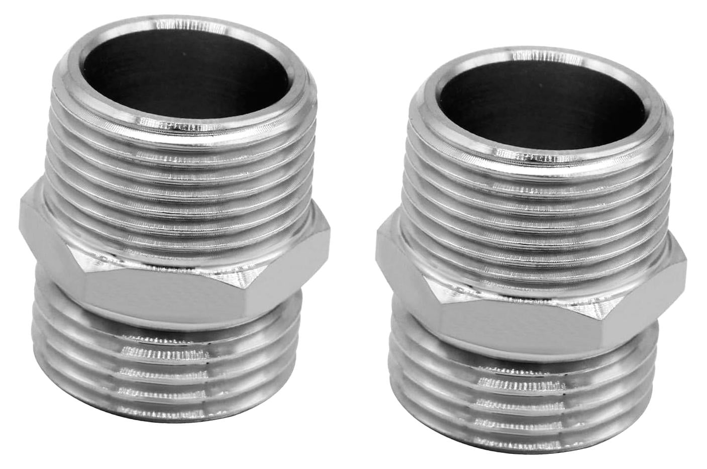 Wellsay Stainless Steel Adapter 3/4" GHT Male to 3/4" NPT Male Thread ...