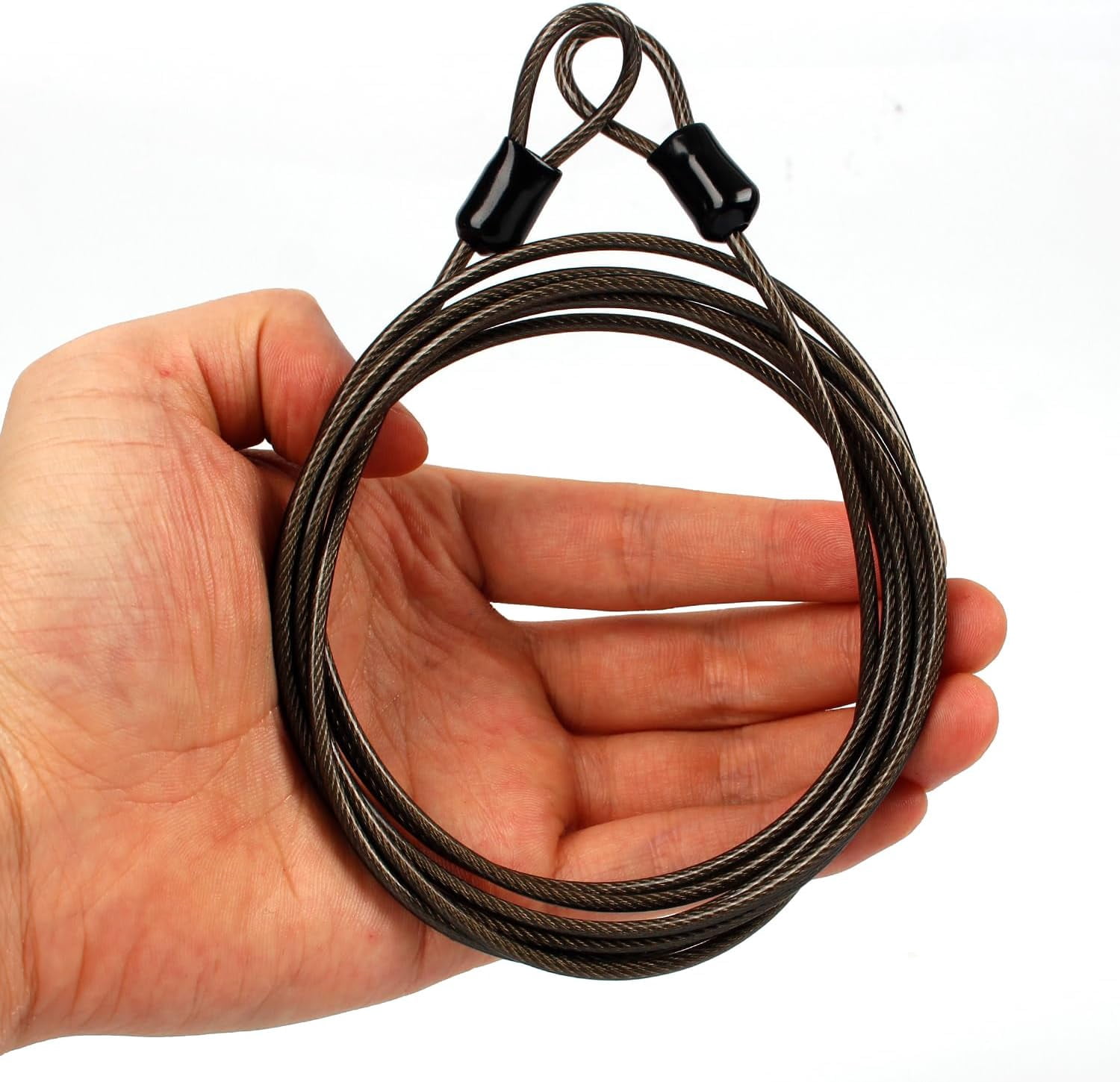 Wellsay Stainless Steel Cable Lock, 6.5ft Outdoor Travel Security Lock ...