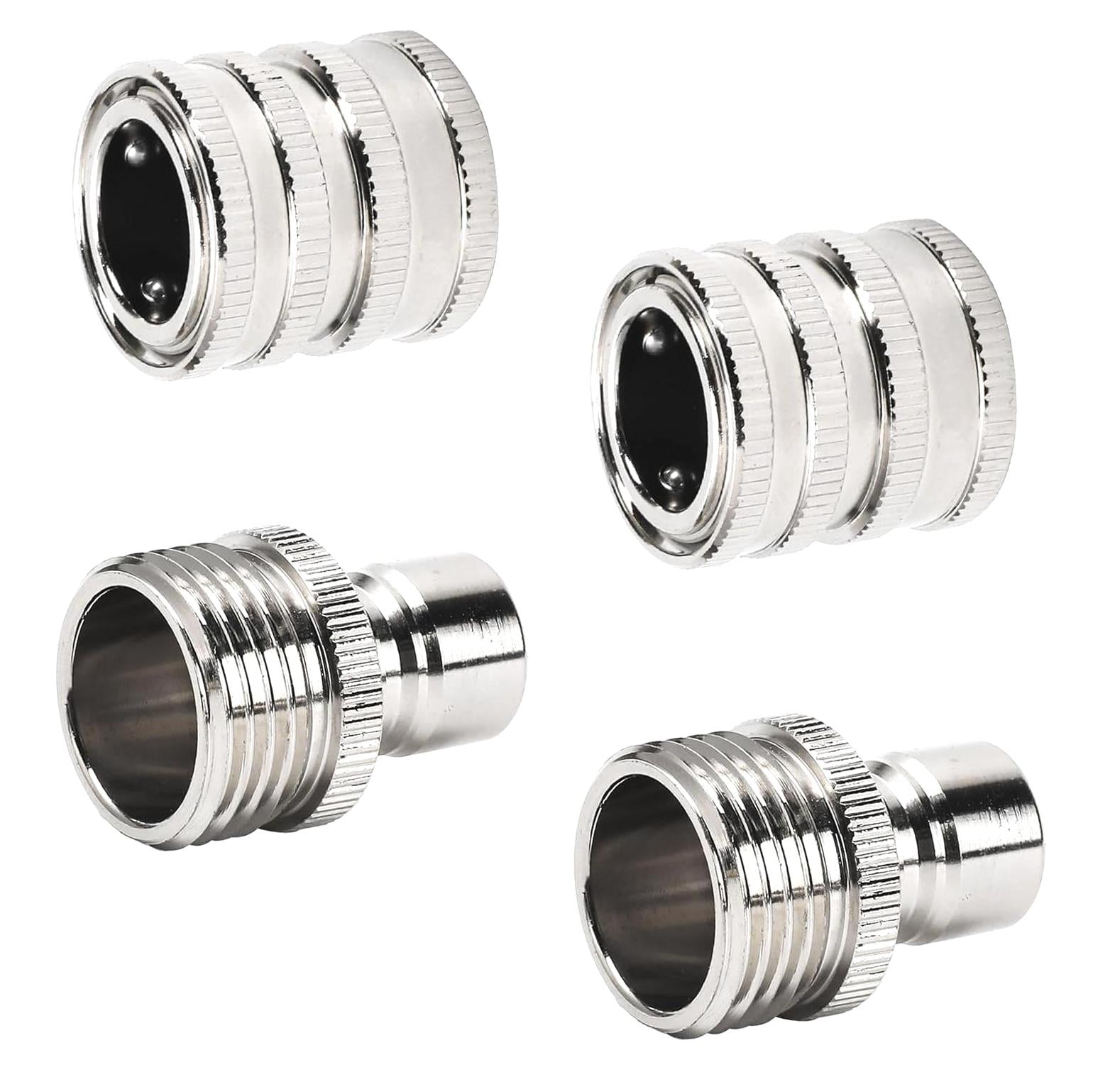 Wellsay Stainless Steel Kit, 3/4 Inch GHT Hose Fittings, Quick ...