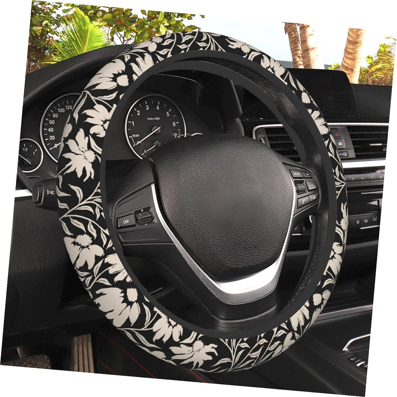 Wellsay Steering Wheel Protector, Elastic Cover for Auto Interior ...