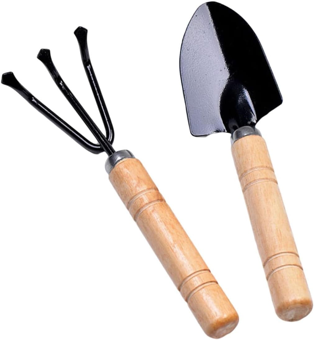 Wellsay Sturdy Garden Tool Set Includes Hand Tiller Weeding Tool Bonsai ...