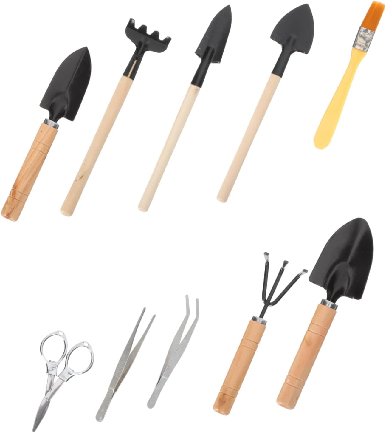 Wellsay Succulent Plant Tools Set Mini 10 Piece Garden Tool Kit Bonsai ...