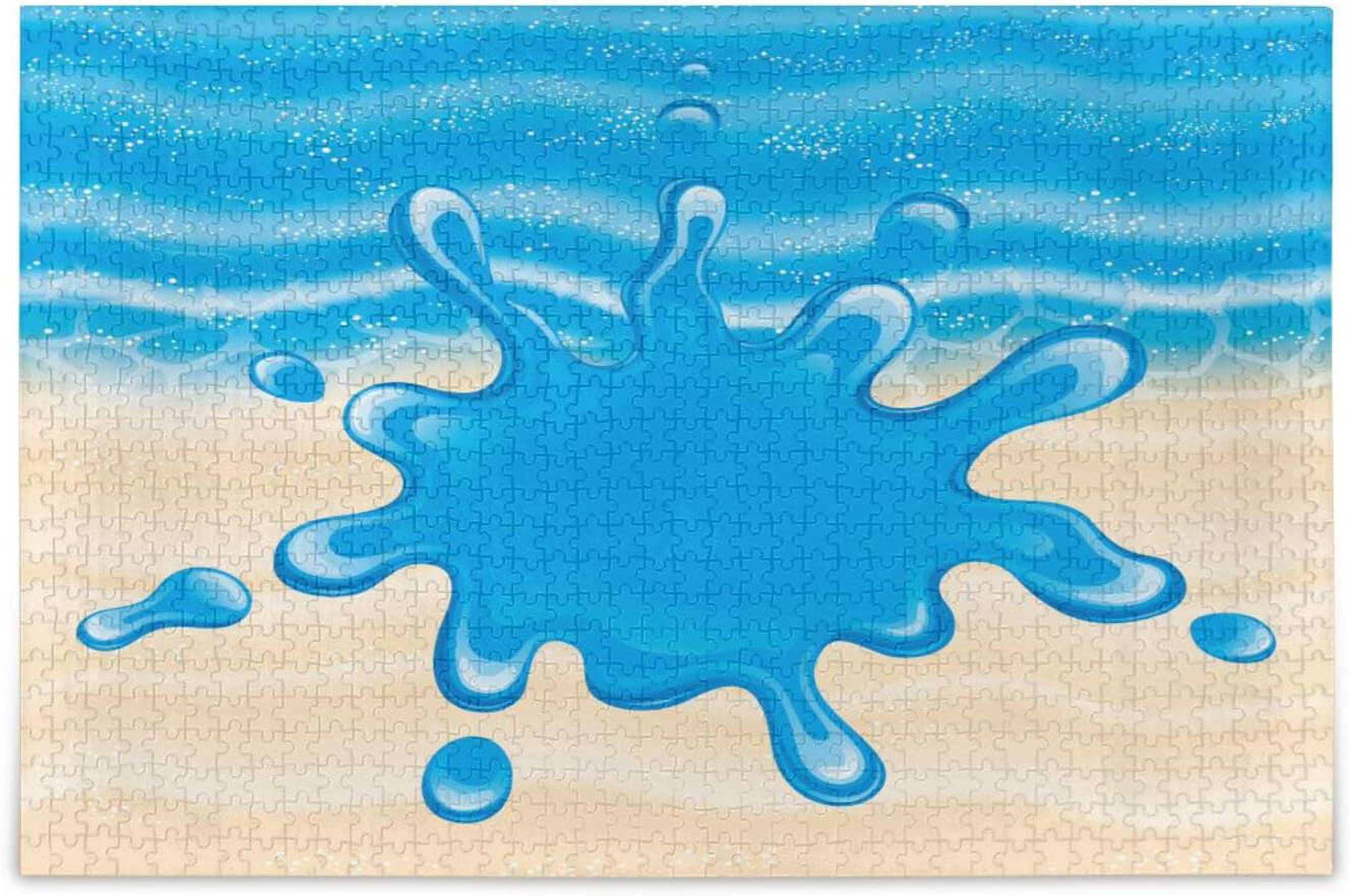 Wellsay Summer Beach Jigsaw Puzzles for Adults 500 Pieces,Decompression ...