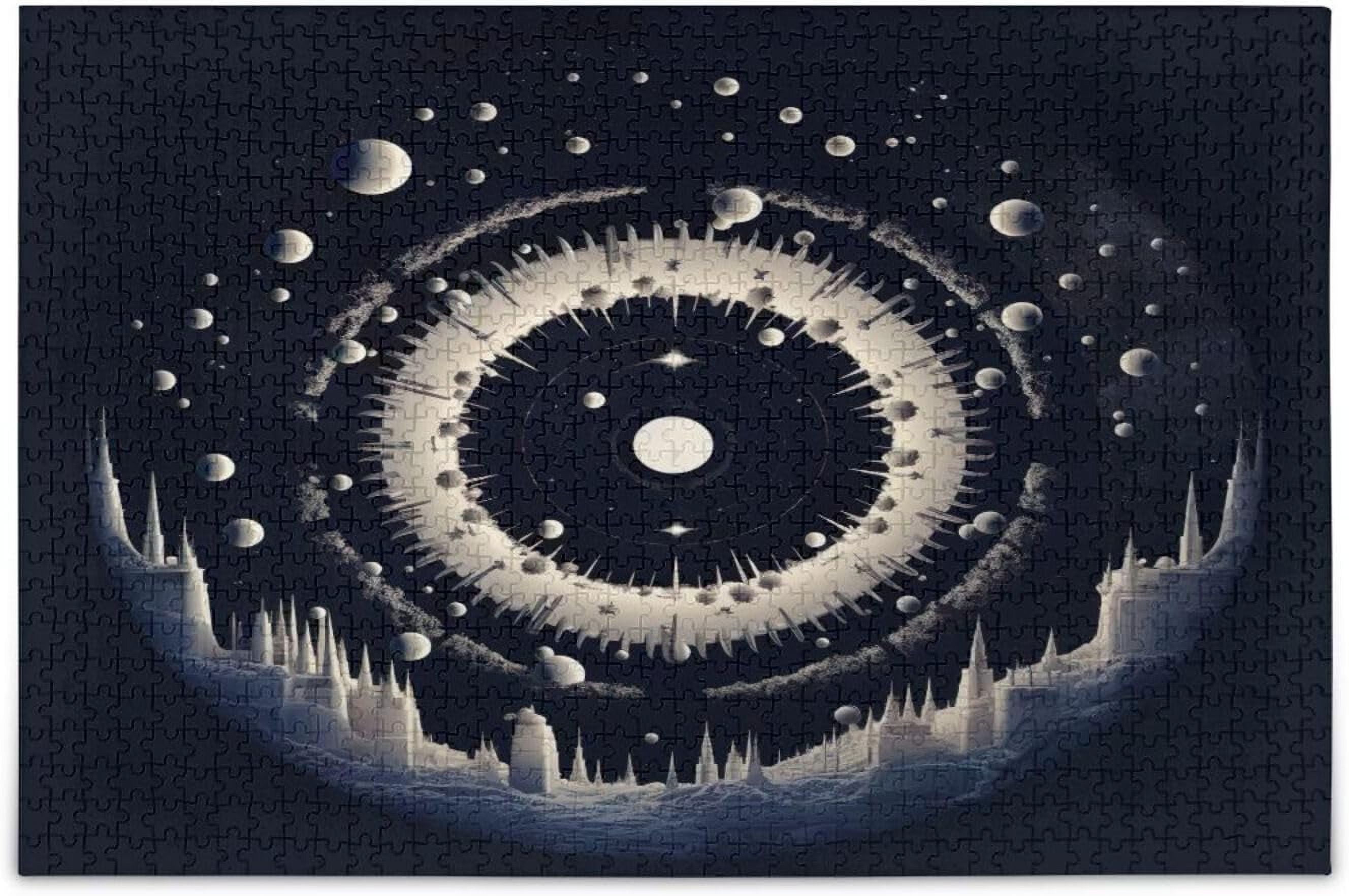 Wellsay Sun and Moon Wooden Jigsaw Puzzles Intellectual Entertainment ...