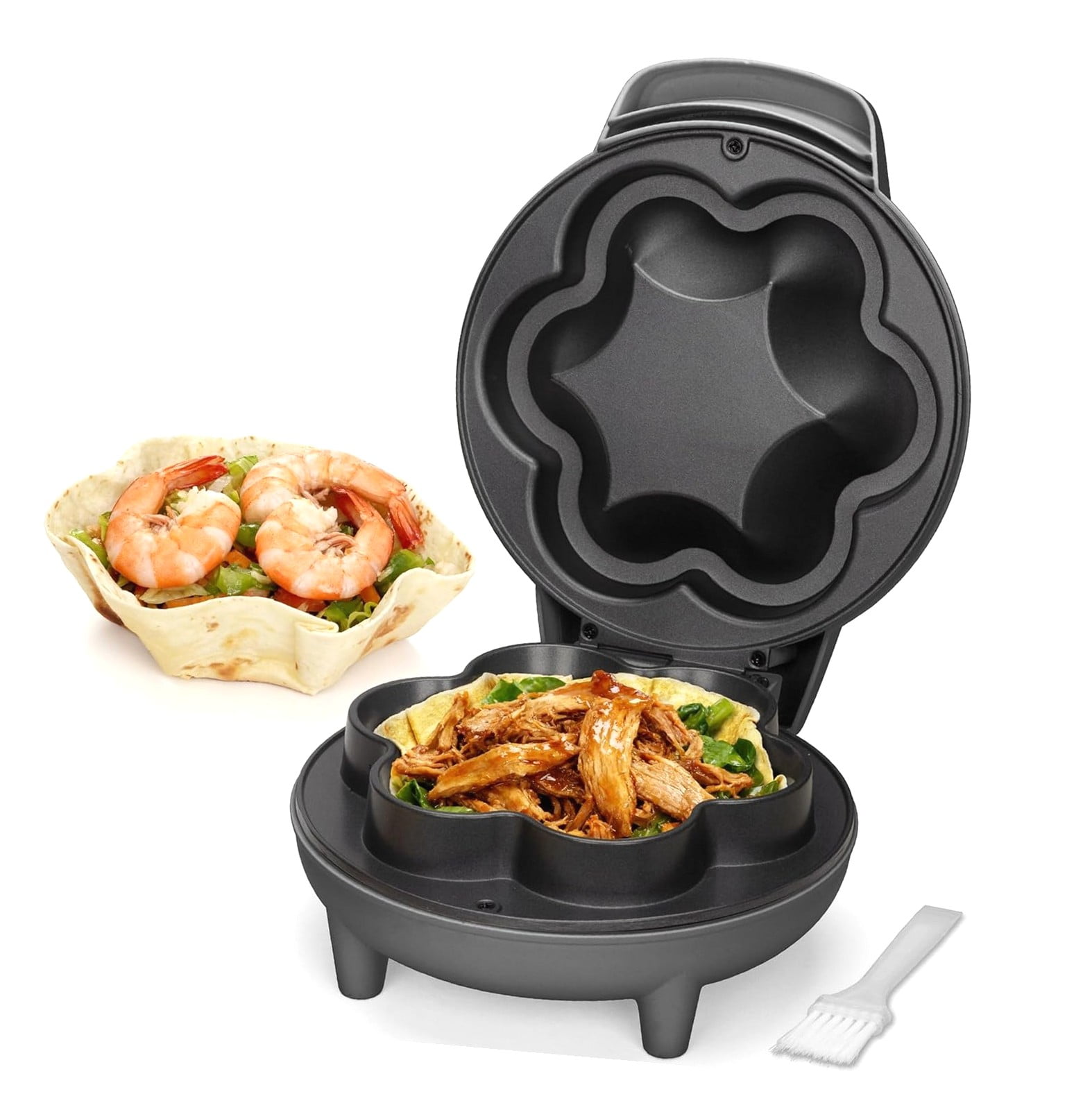 Wellsay SurgarWhisk Tortilla Bowl Maker, Quesadilla Maker, Taco Tuesday ...