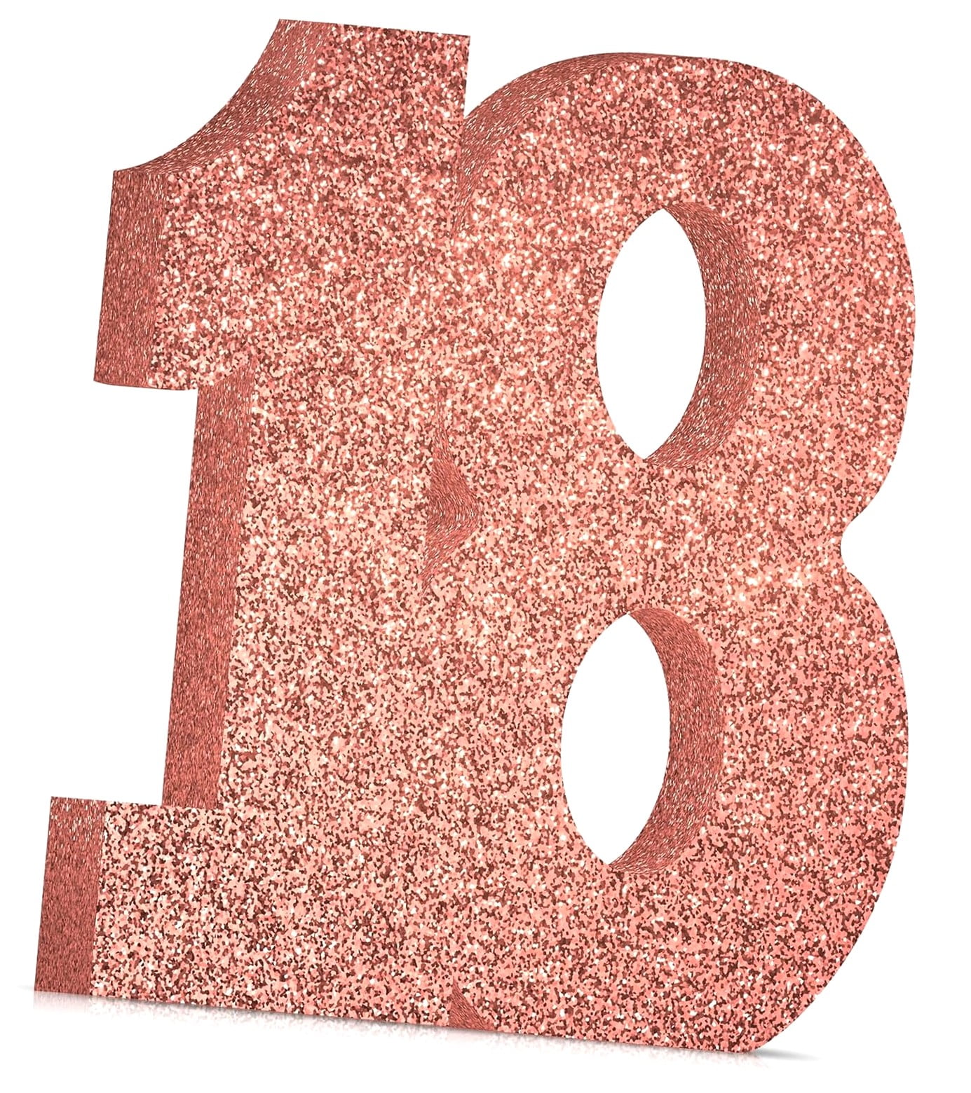 Wellsay Sweet 18th Birthday Decorations for Girls, Rose Glitter 18th ...