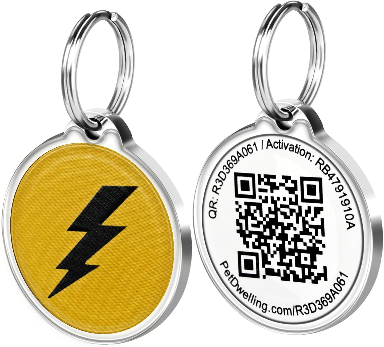 Wellsay Symbols QR Code Pet ID Tag for Dogs & Cats - Easy Scanning ...