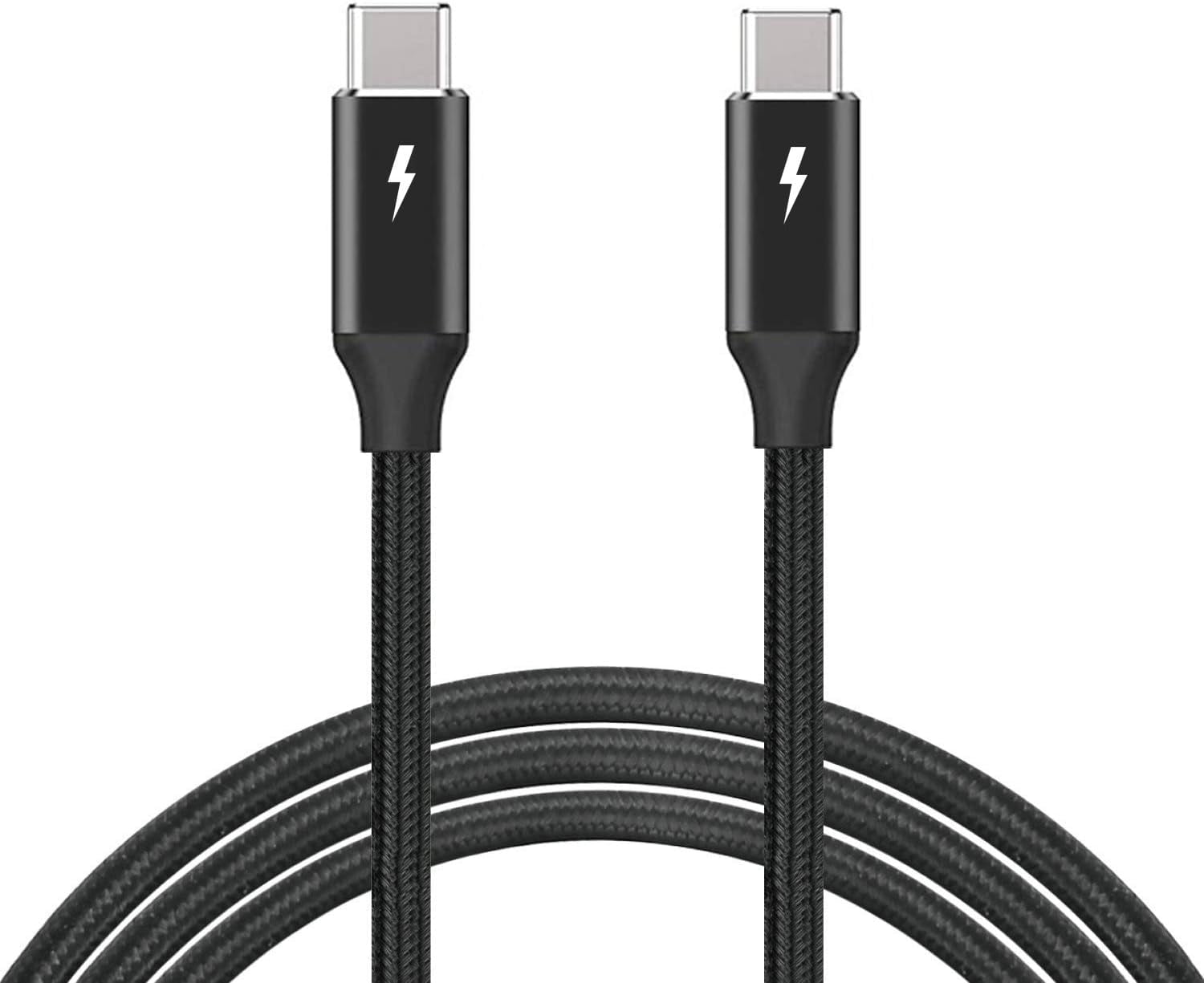 Wellsay TREBT 6.6ft (2m) USB4 Cable Compatible with Thunderbolt 3, 100W ...
