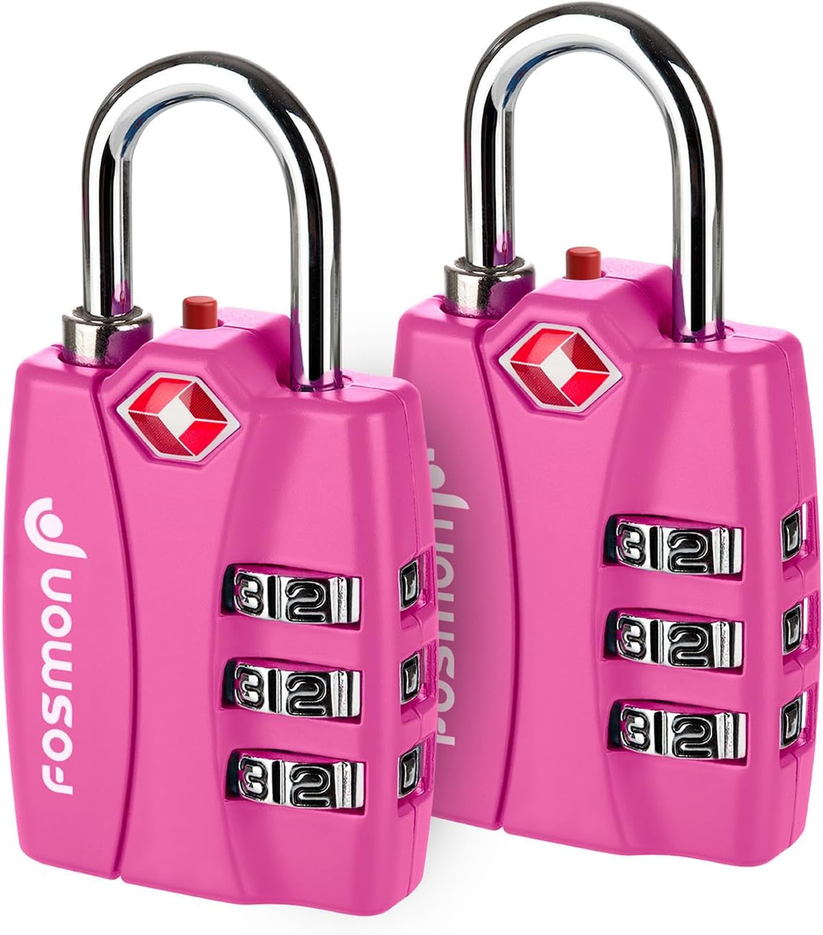 Wellsay TSA Apved Pink Locks for Lage. Cute Locker Suitcase Lock with ...