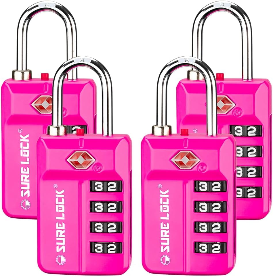 Wellsay TSA Apved Travel Lage Locks, Open Alert Combination Lock for ...