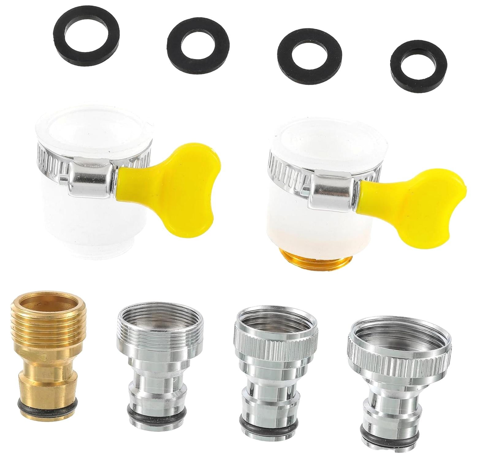 Wellsay Tap Kit 2 Adapters and 4 Washing Machine Quick Connectors ...