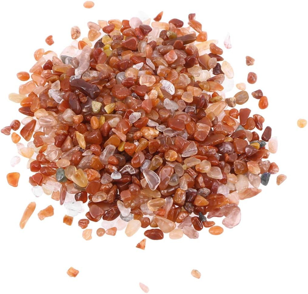 Wellsay Terrarium Decor Pea Gravel Mini, Tumbled Polished Natural Small ...