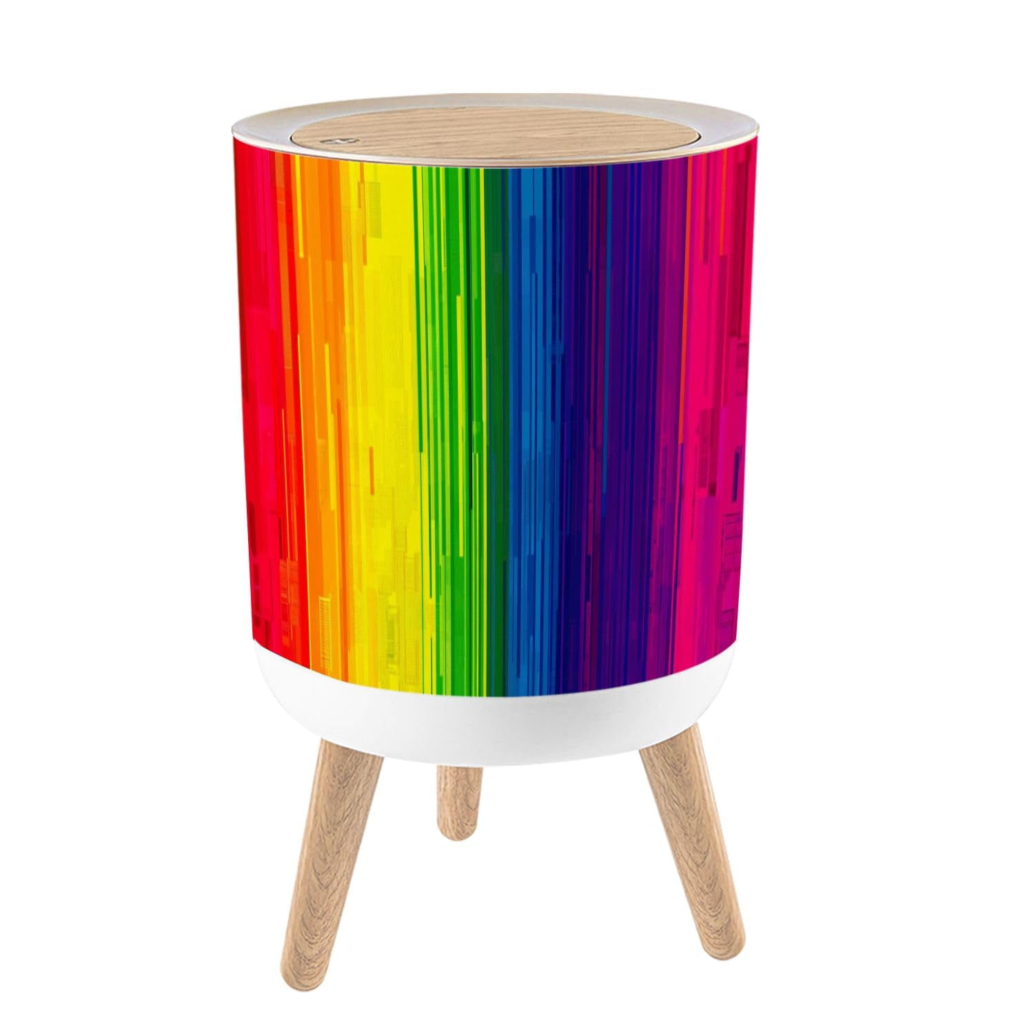 Wellsay Trash Can with Lid Grunge seamless texture brush stroke pattern ...