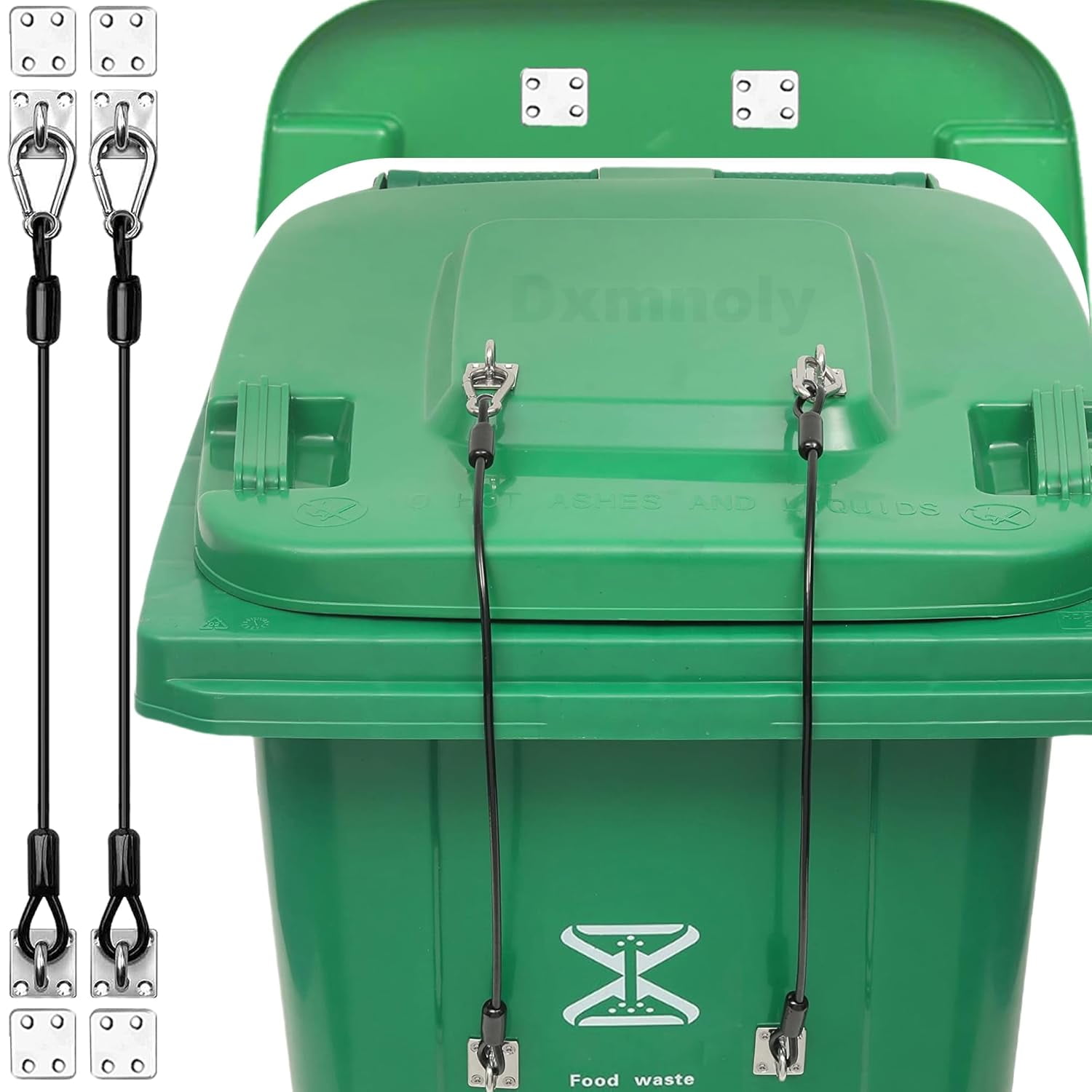 Wellsay Trash Can Locks for Animals, Bear Raccoon Squirrel Dog Proof ... Wellsay Trash Can Locks for Animals, Bear Raccoon Squirrel Dog Proof ...