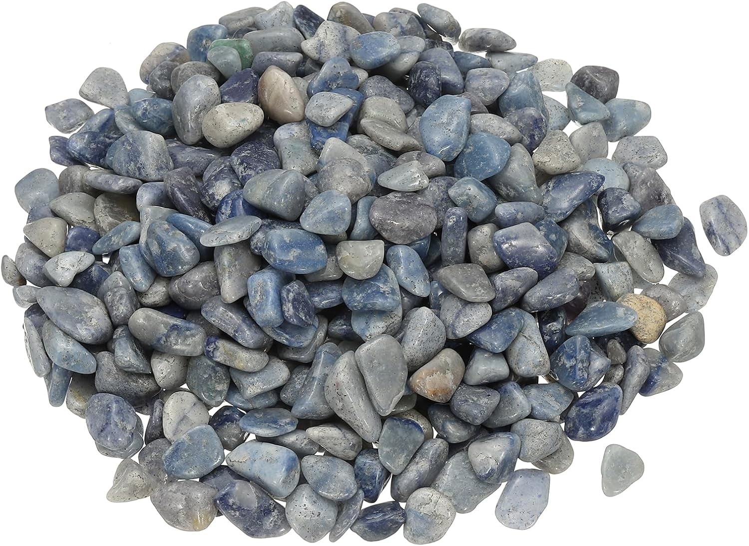 Wellsay Tumbled ps Stones, 1lb/500g Fluorite Tumbled Gravel Gemstone ...